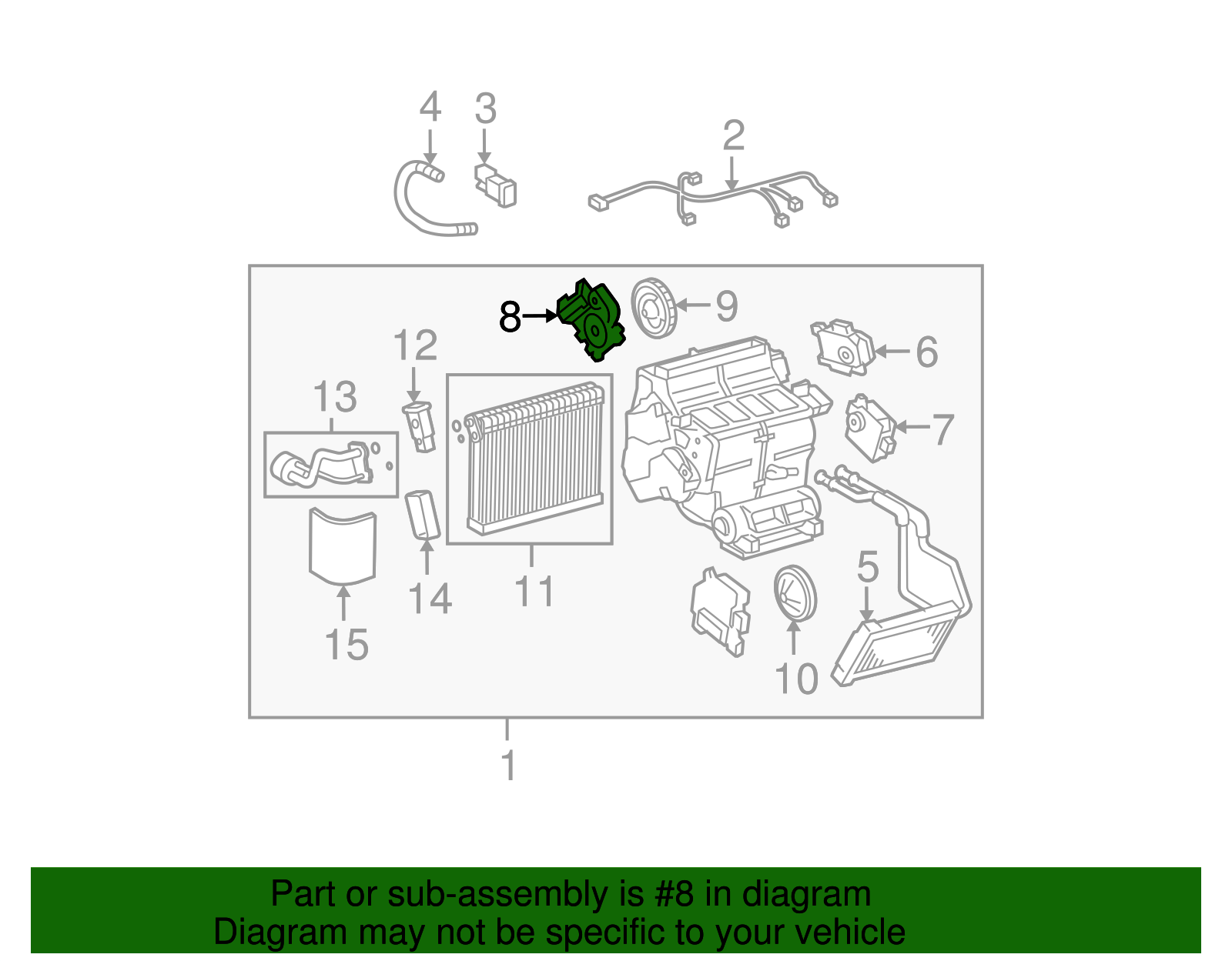 2006-2015 Lexus HVAC Blend Door Actuator 87106-30450 | OEM Parts Online