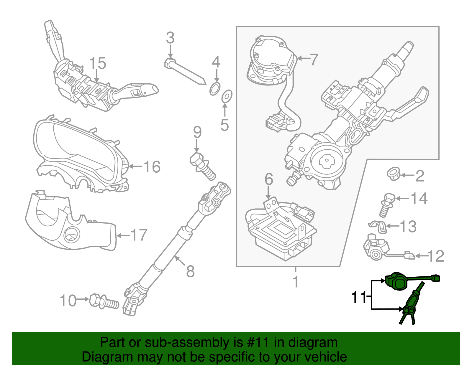 2017-2020 Kia Sportage Ignition Lock Cylinder 81905-D9150 | OEM Parts ...