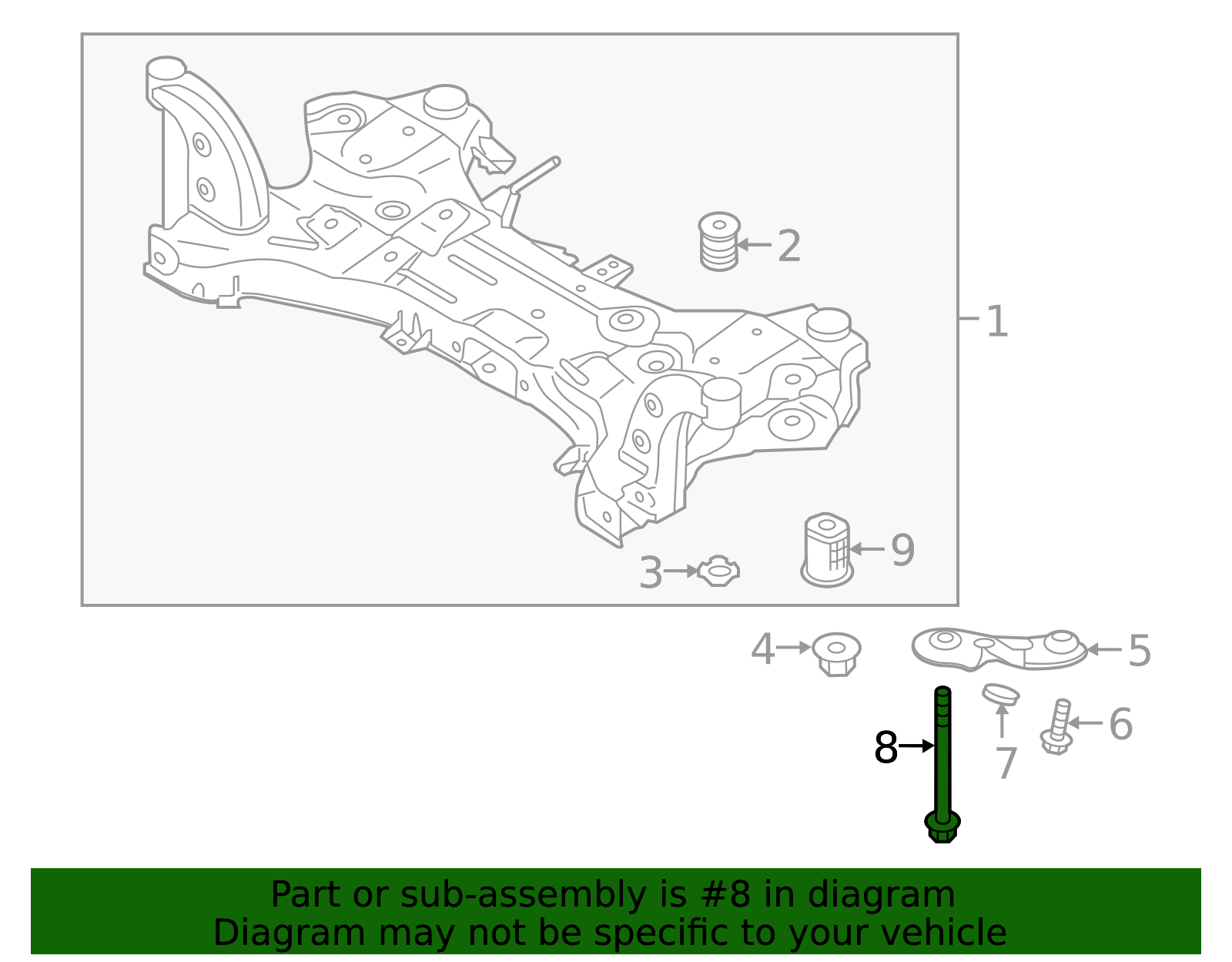 2014-2025 Kia Bracket Mount Bolt 55448-3M000 | TascaParts.com