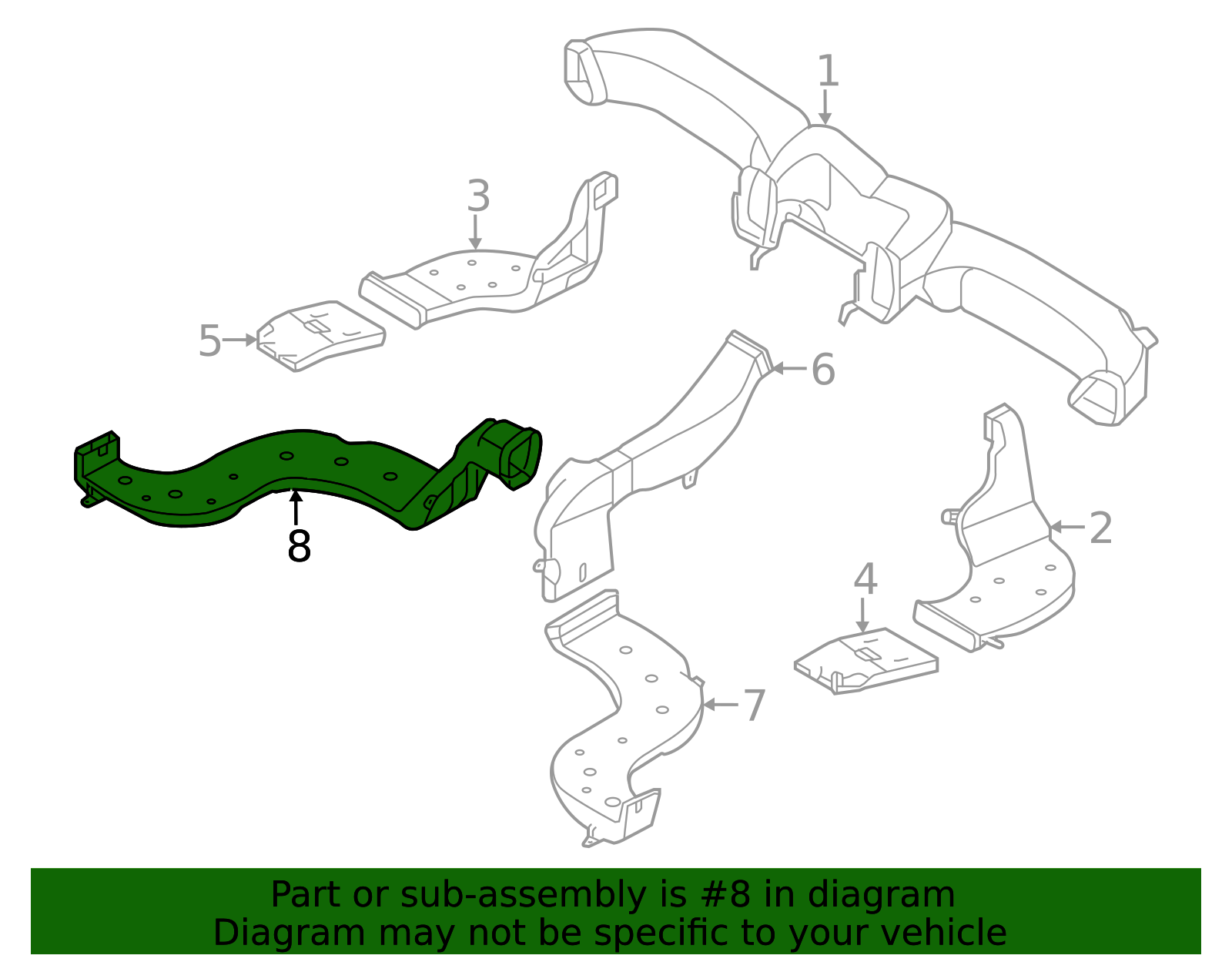 2013-2019 Hyundai Rear Duct 97020-2W000 | MotorMotor