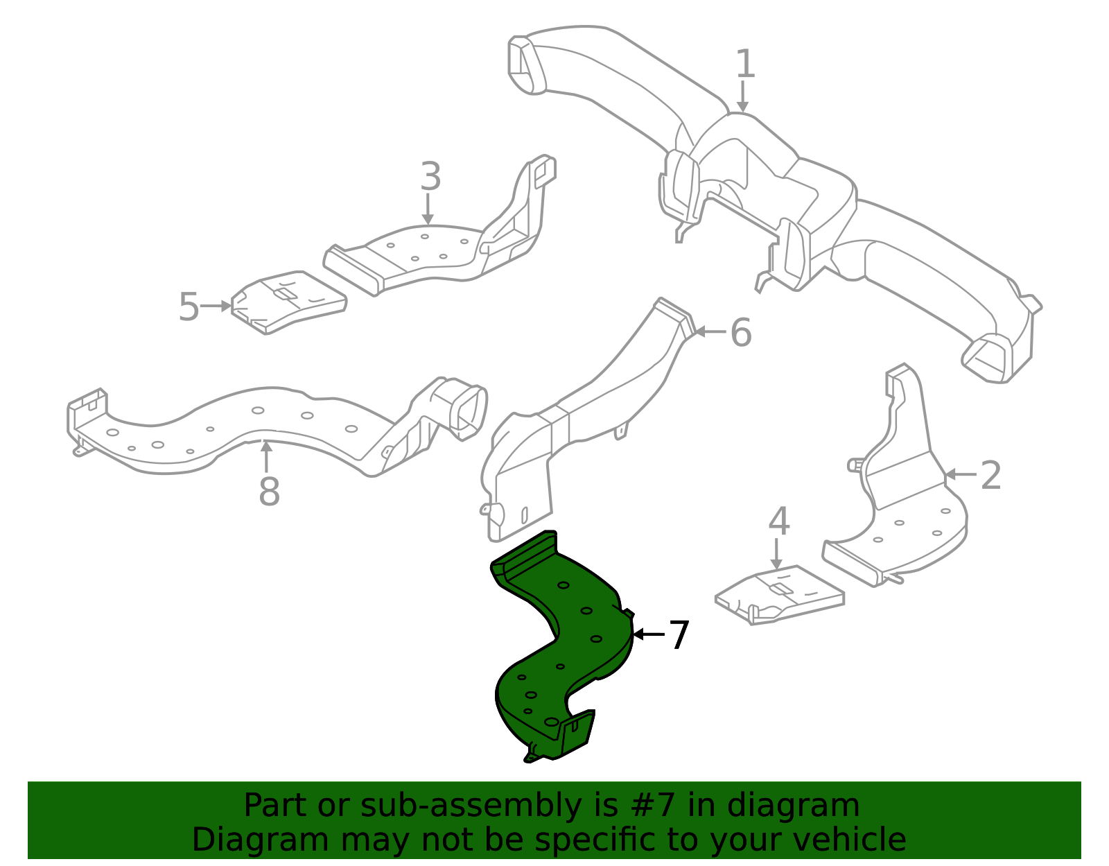 2013-2019 Hyundai Rear Duct 97030-2W000 | MotorMotor