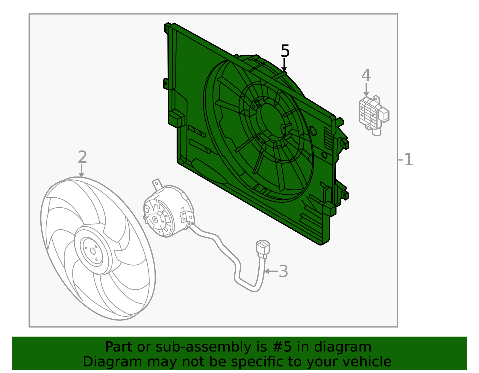 25350-Q5000 - Fan Shroud 2021-2023 Kia Seltos | Kia.Parts Store