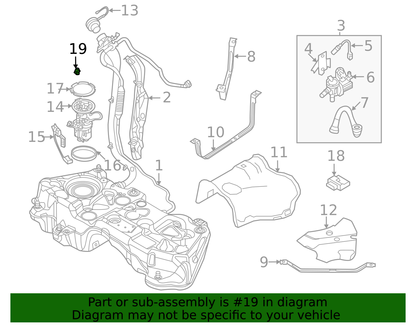 2017-2025 Audi Pressure Sensor 4M0-201-733-C | TascaParts.com