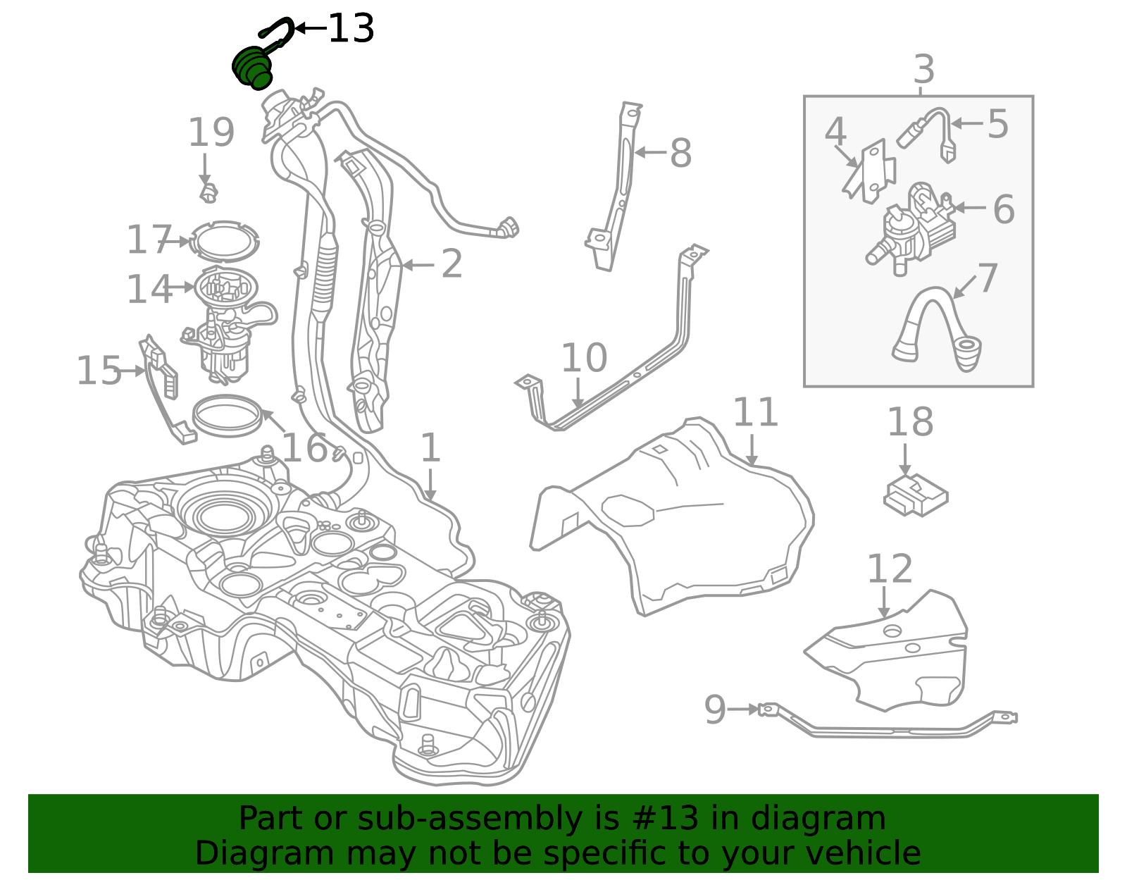5WA-201-550-BH - Fuel Cap Audi OEM Parts Guy