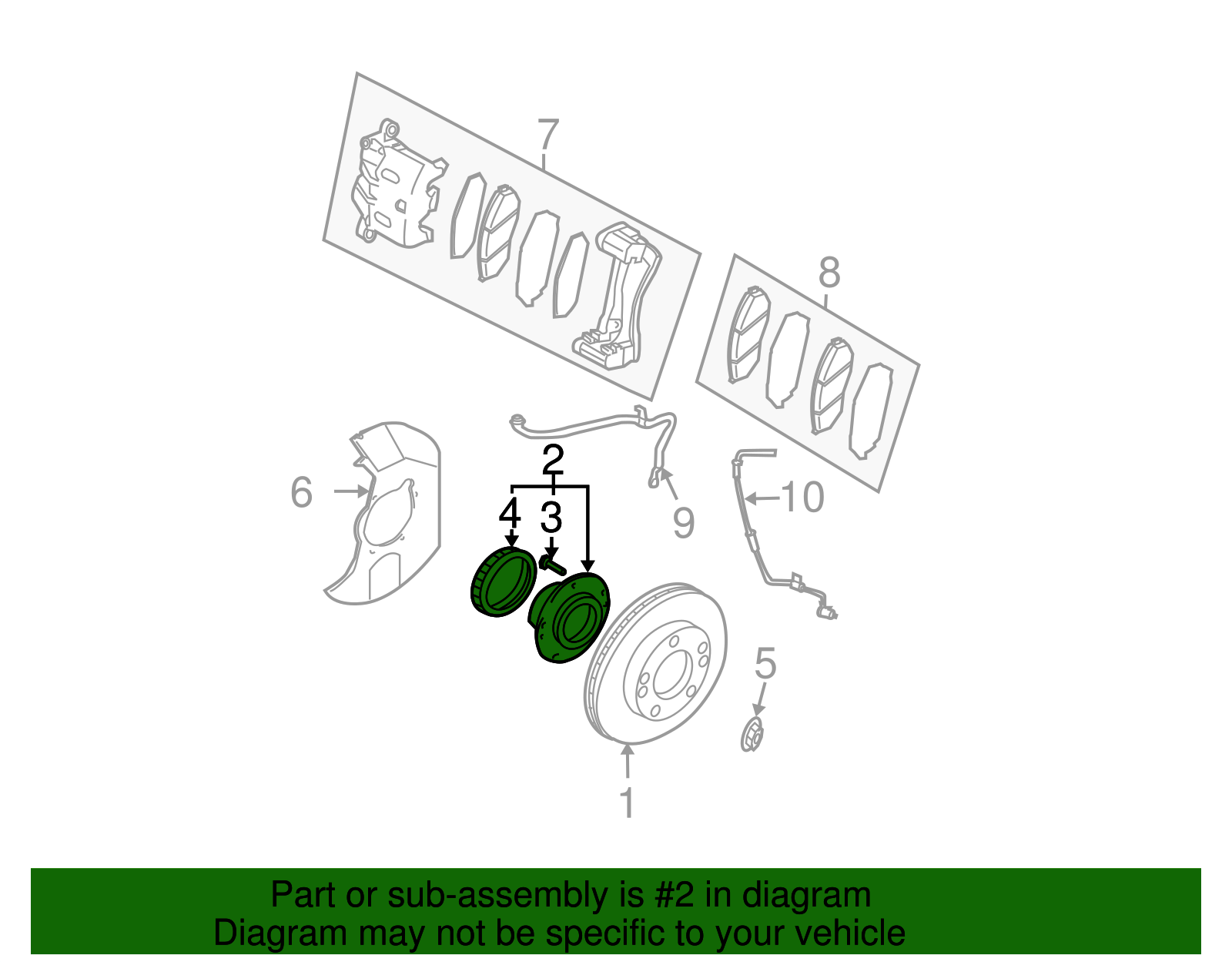 2003-2006 Kia Sorento Hub & Bearing 51300-3E100 | OEM Parts Online