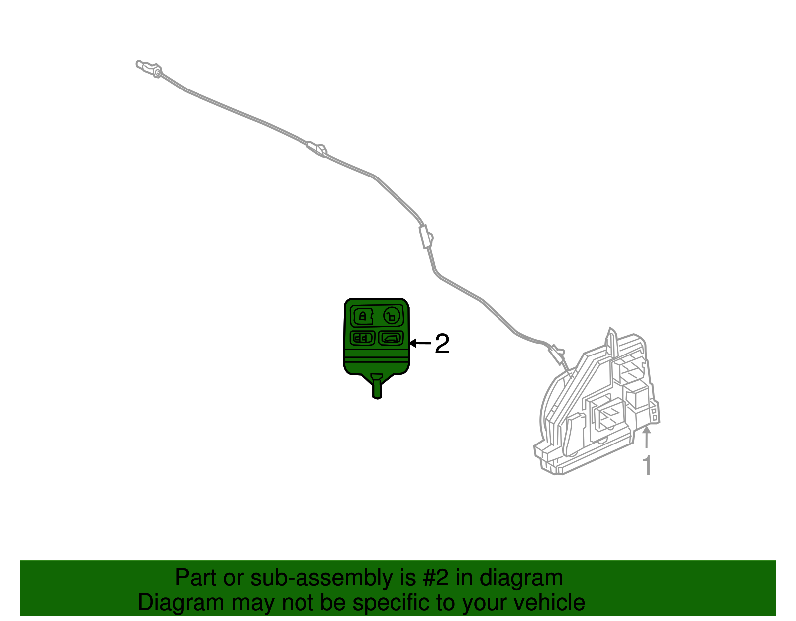 1998-2019 Ford Keyless Entry Transmitter - Passenger Side (RH) 8S4Z ...