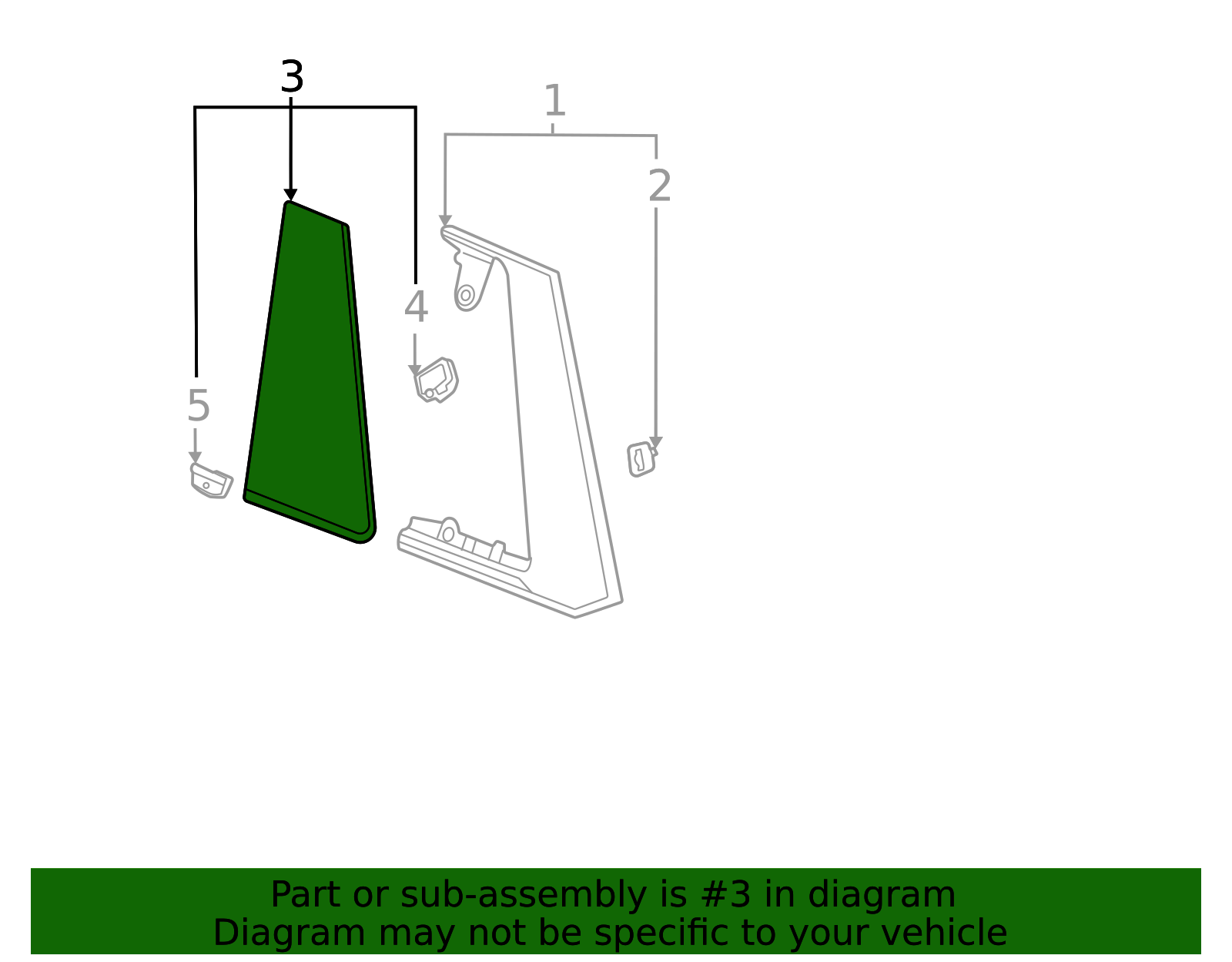 2021-2025 Cadillac Escalade ESV Molding 85604005 | Capital Chevy Parts