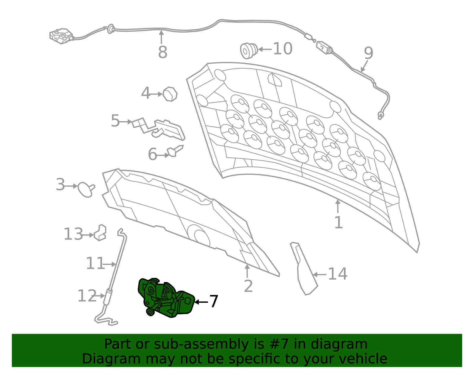 7B0-823-509 - High-Quality Hood Latch for 2009-2014 Volkswagen Routan ...