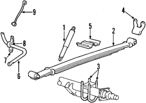 U-Bolt | 9C3Z-5705-PC | Walls' Ford Parts