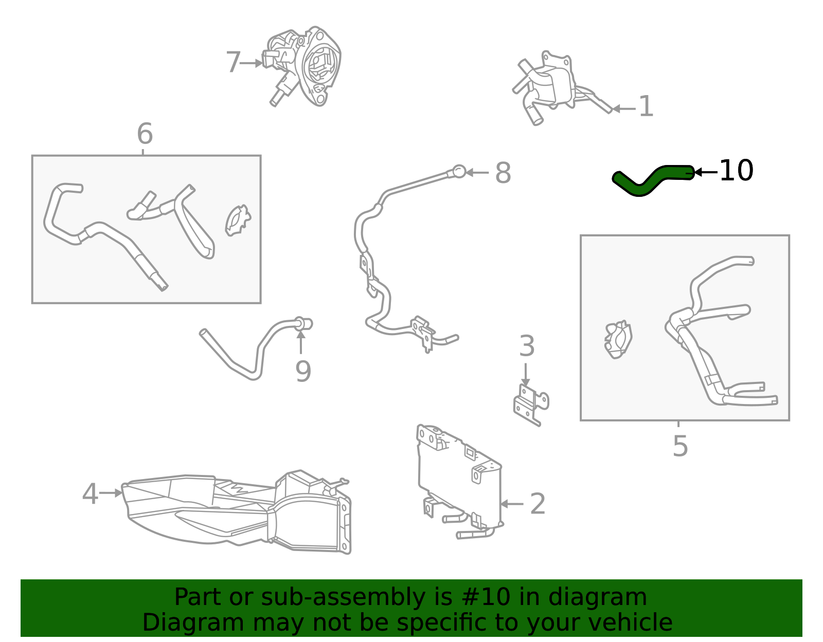 2021-2025 Toyota Connector Hose G1271-0E030 | MotorMotor