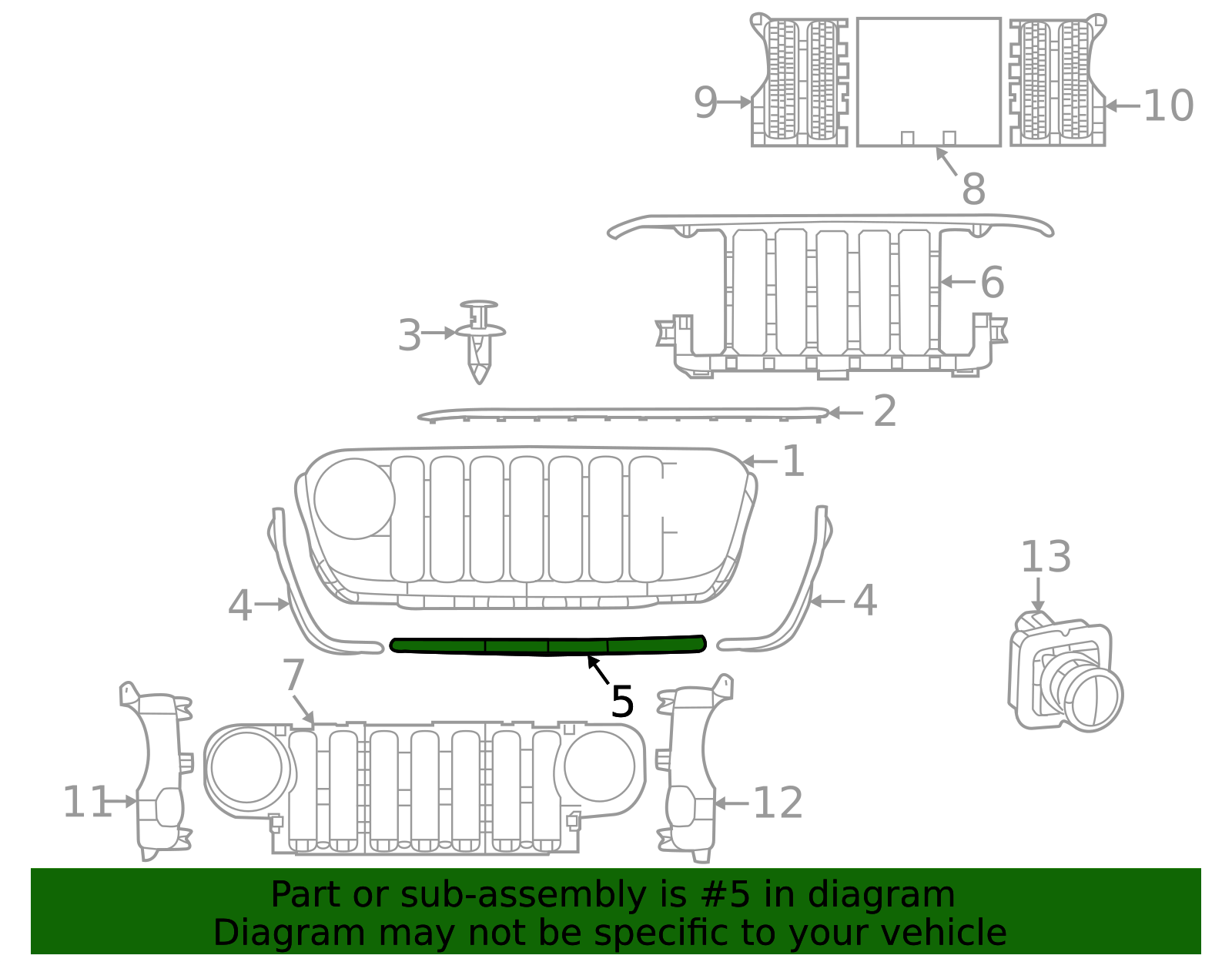 5ZC32ML2AB - Rear Seat Cushion Cover - 2015-2020 Chrysler 300 | Mopar ...