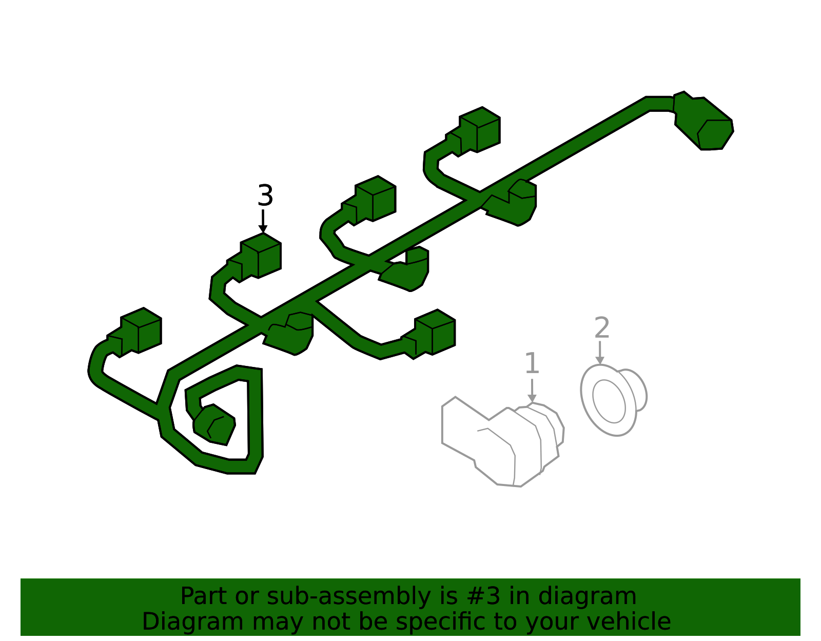Genuine Audi 8V0-971-085-AF | Parking Aid System Wiring Harness | FREE ...