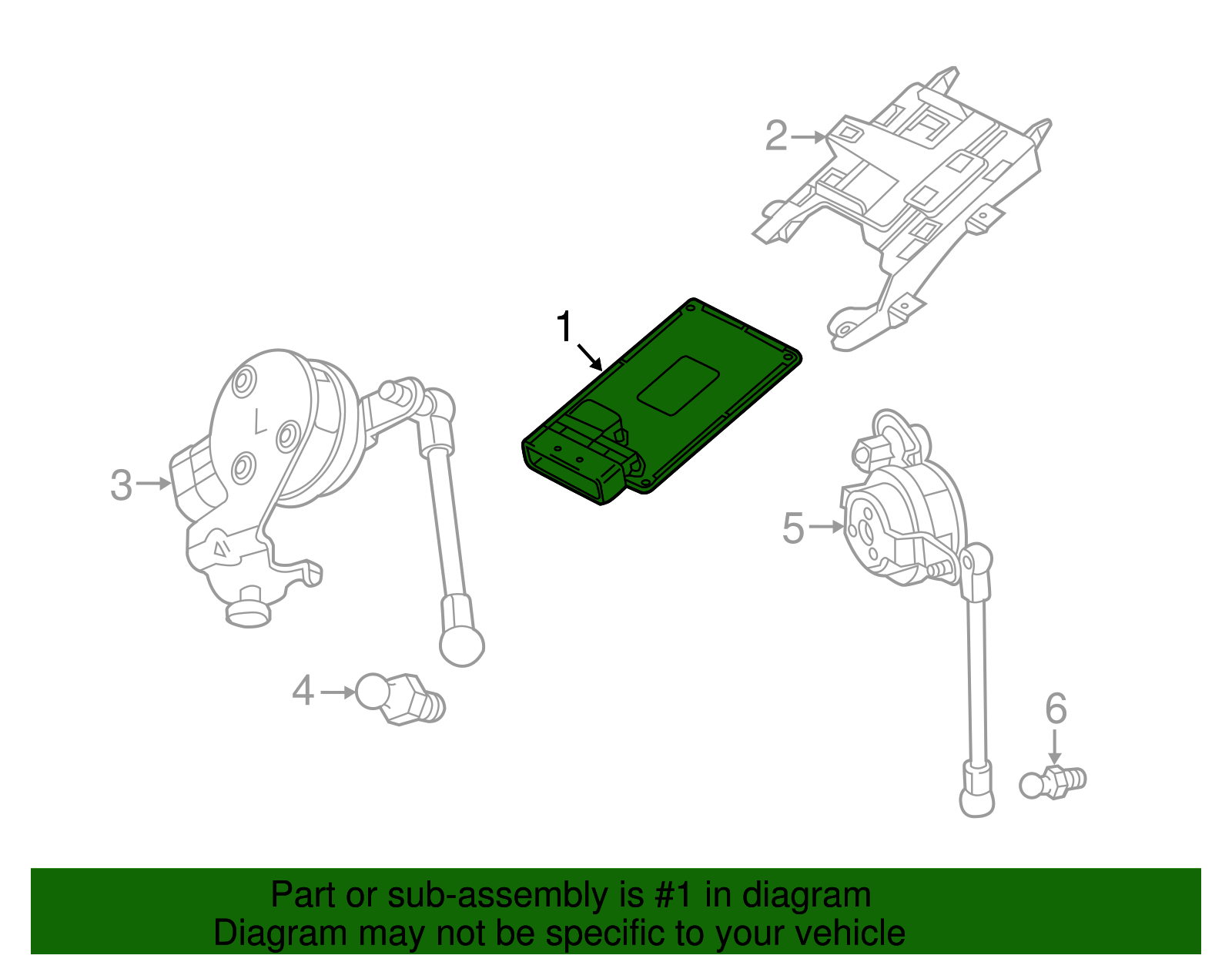 2017-2019 Cadillac ATS Active Suspension Control Module 84214670 ...