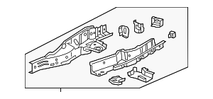 2019-2025 Acura RDX Rail Assembly 65610-TJB-A20ZZ | Acura Parts World