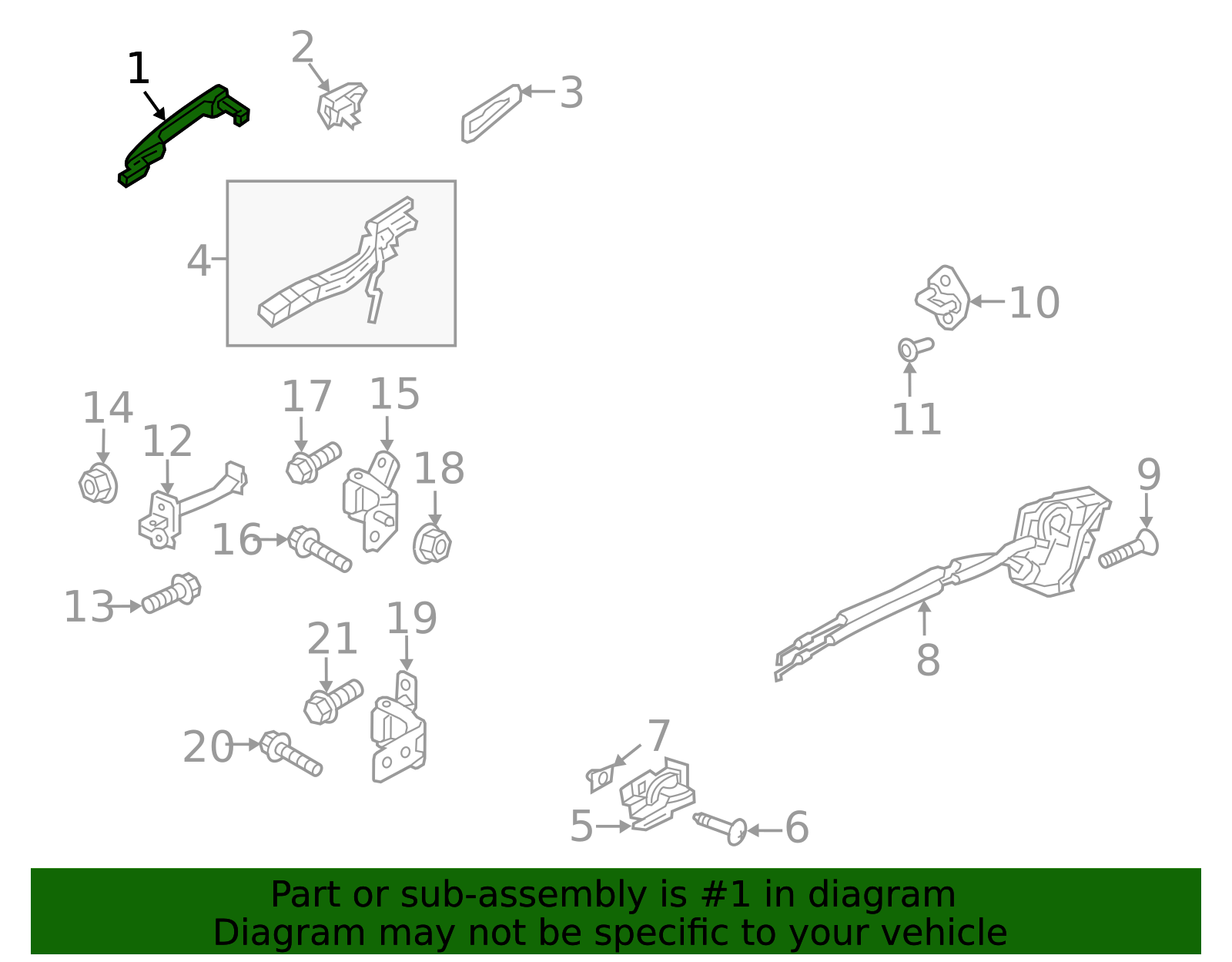 BDTS-73-410D-13 - 2019-2024 Mazda - Handle, Outside | Mazda Parts Factor