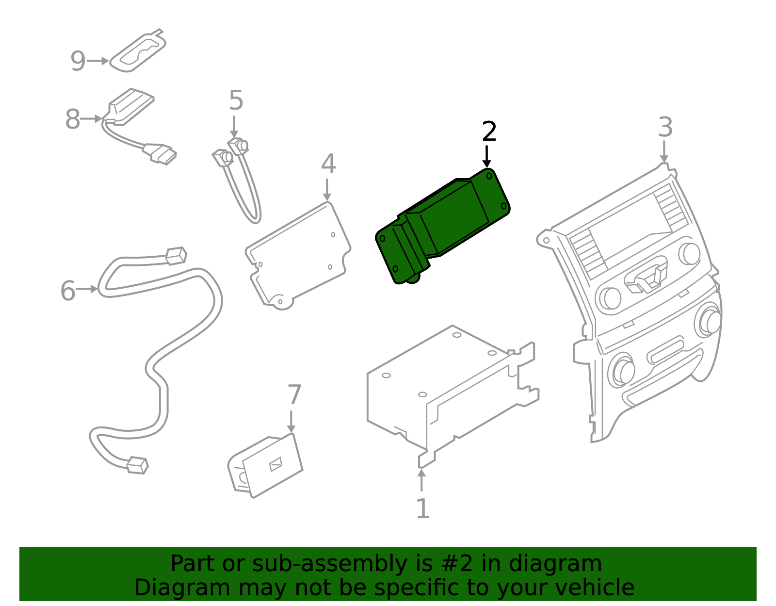 2019-2023 Ford Ranger Display Unit KB3Z-10D885-EA | OEM Parts Online