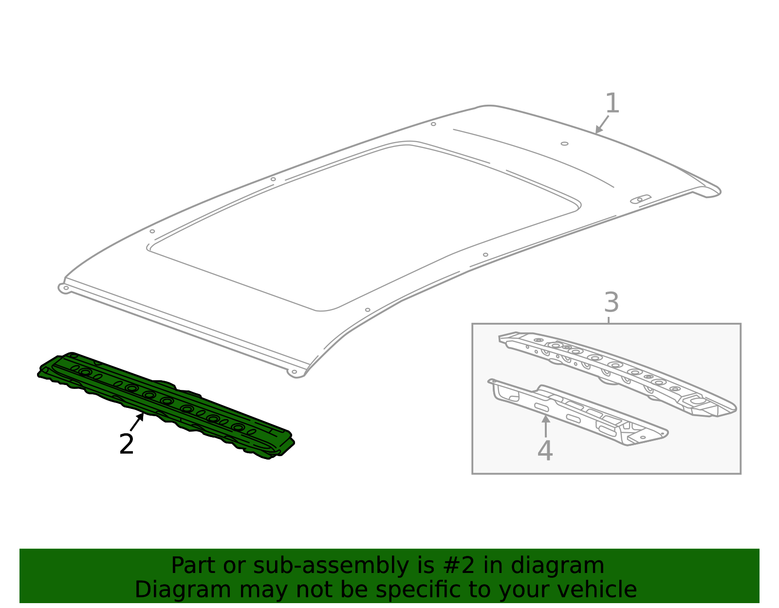 2021-2025 Buick Envision Roof Front Header Panel 39091325 | Courtesy Parts