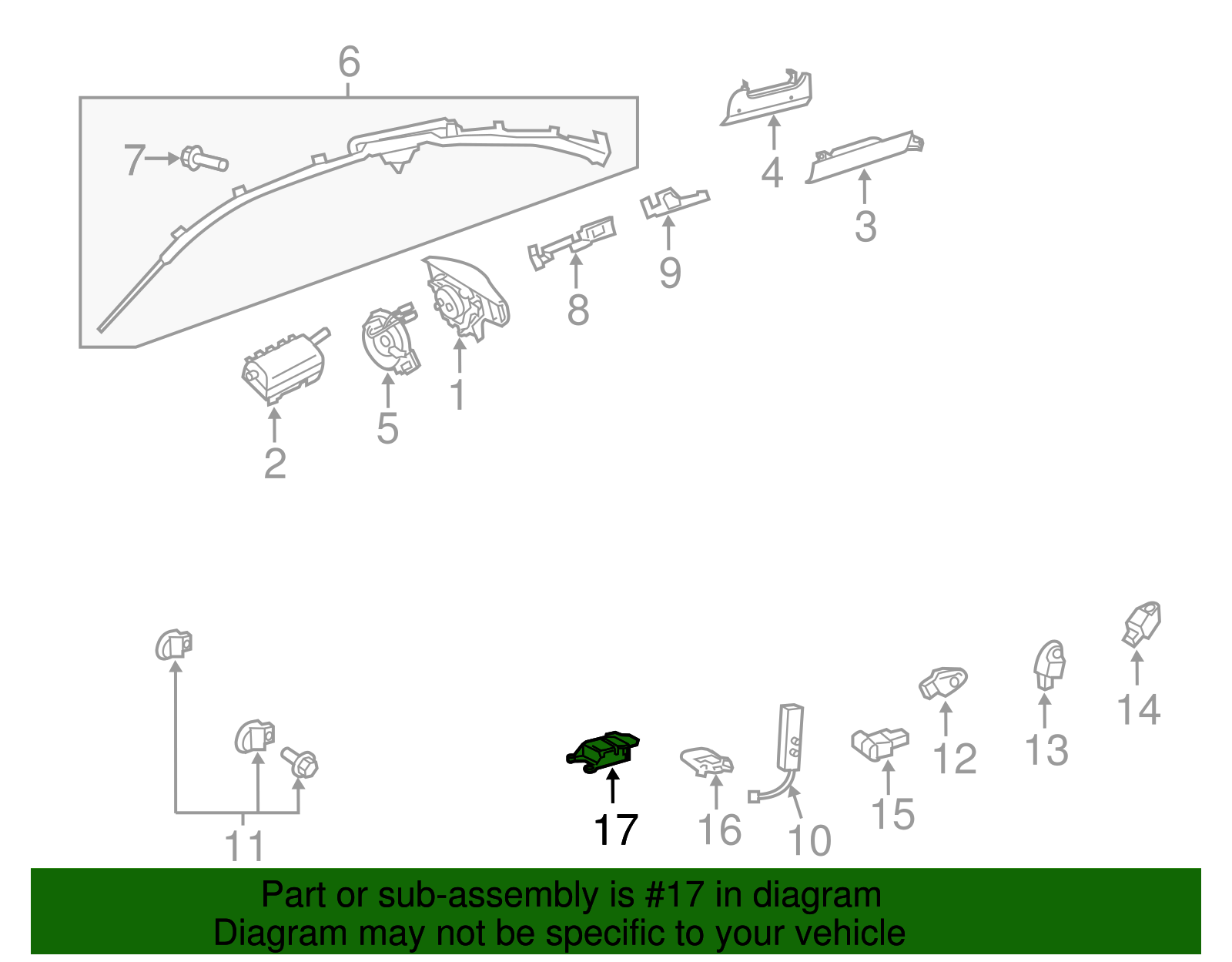 2013-2016 Scion tC Center Sensor 89170-21180 | Toyota San Diego Parts