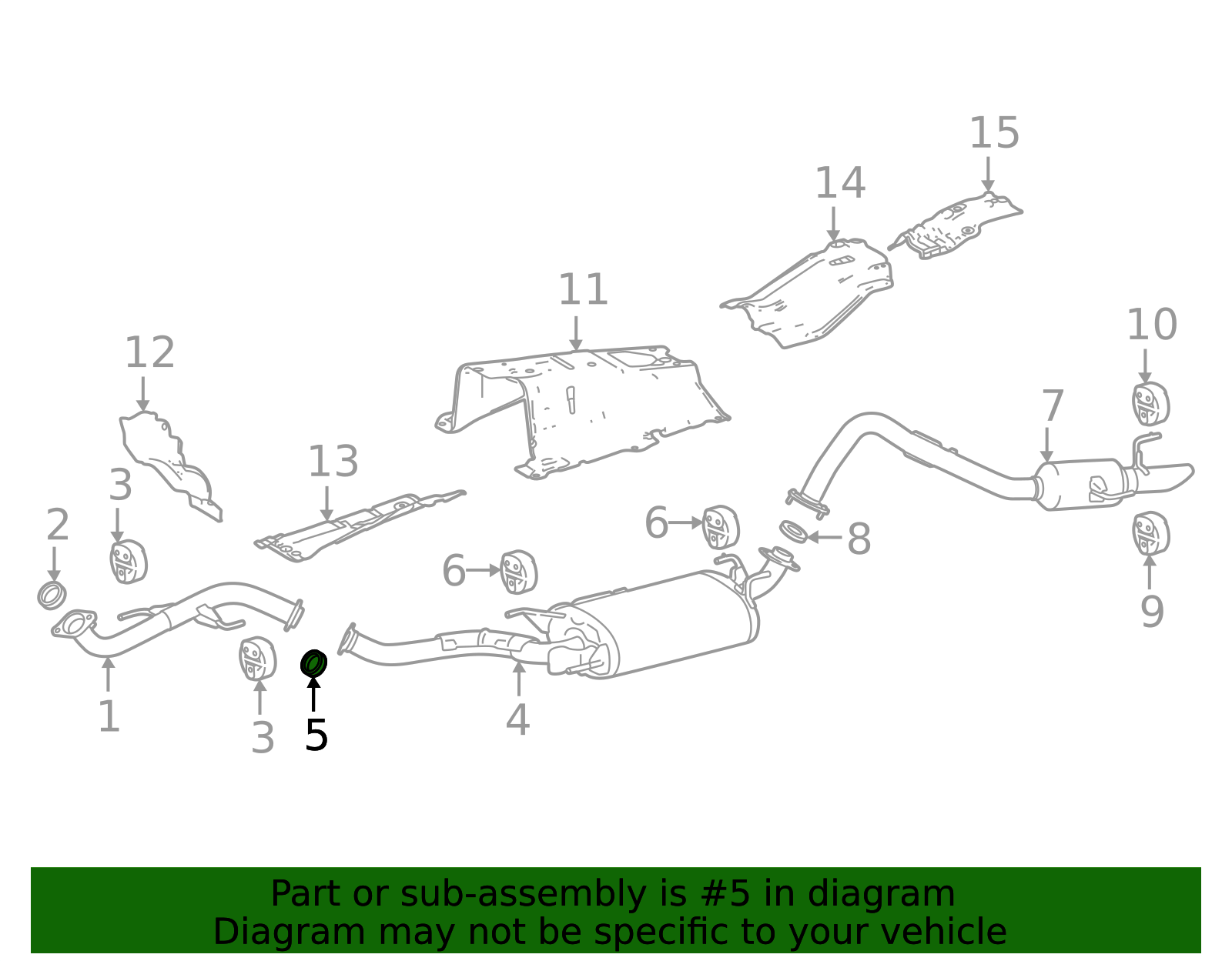 Exhaust Pipe Connector Gasket 17451-25060 | OEM Parts Online