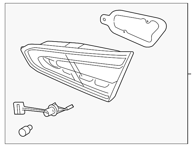 92403-B0730 - Backup Lamp Assembly 2017-2018 Kia Forte | Kia.Parts Store
