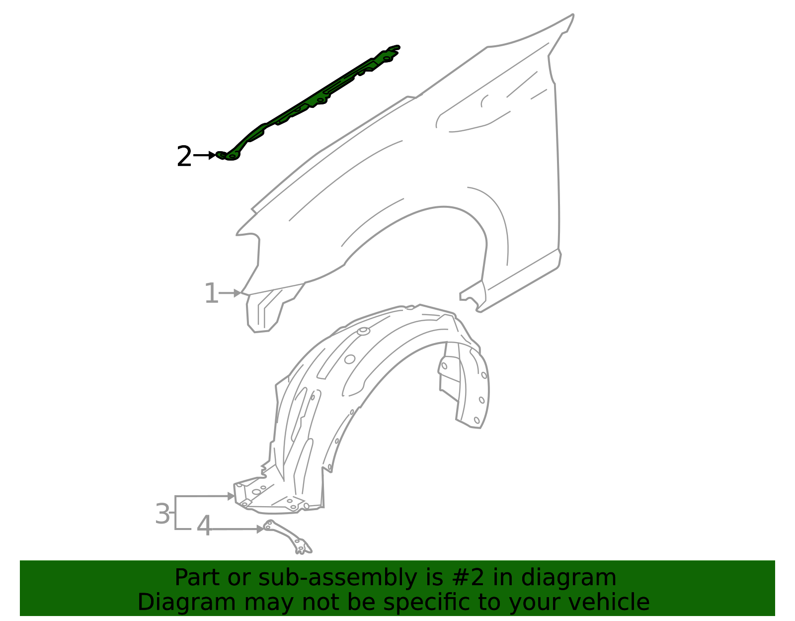 2022-2025 Toyota GR86 2022-2024 Toyota GR86 - Fender Filler Panel SU003 ...