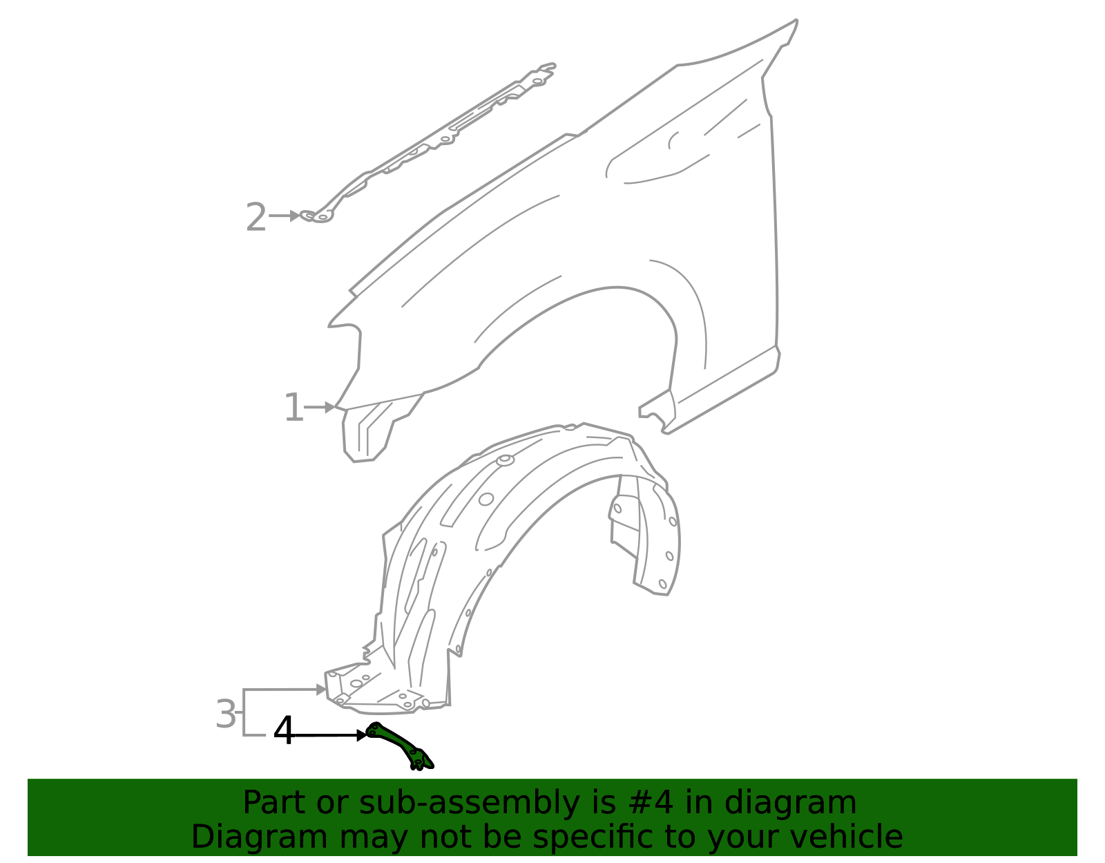 2022-2025 Toyota GR86 Fender Liner Extension SU003-09285 | Toyota Parts ...