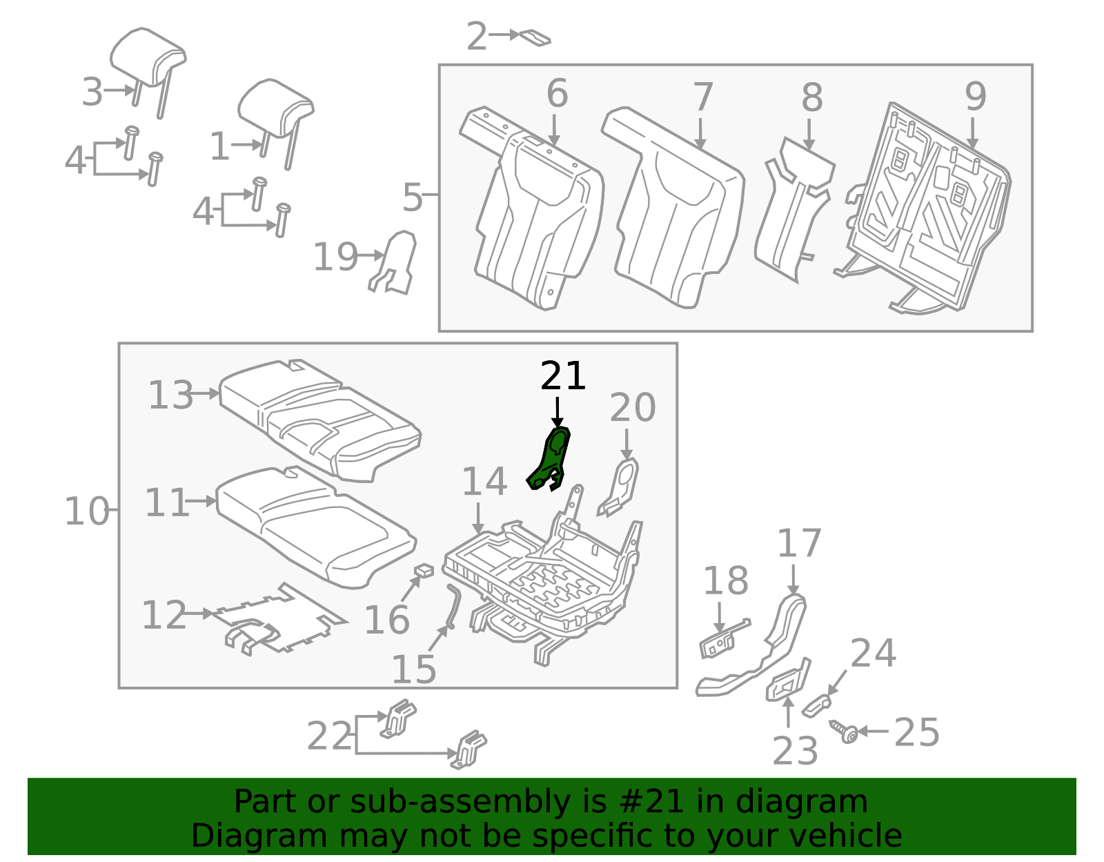 Hyundai Seat Hinge Cover - Inner Pivot Trim - Part #89198-S2000-SST ...