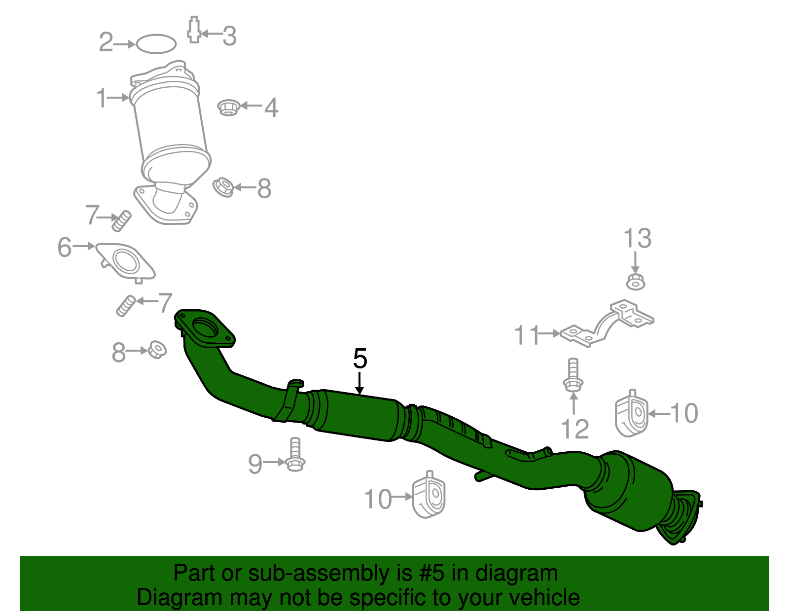 2017-2020 Buick Envision Exhaust Front Pipe 84450452 | Capital Chevy Parts