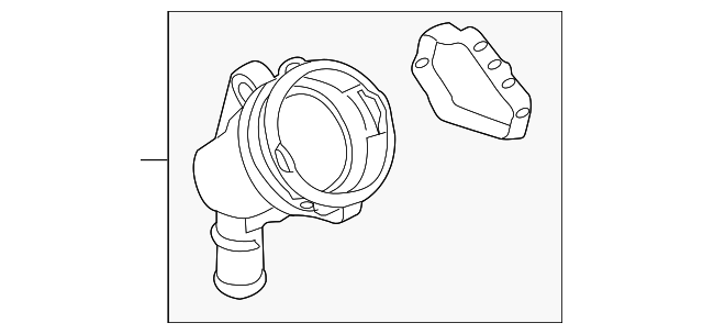 OEM Porsche Engine Coolant Outlet Flange (9a110613100) 2009-2013 ...