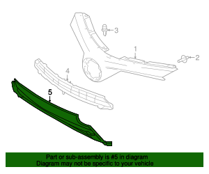 53113-0R060 - Grille (Lower) 2016-2018 Toyota RAV4 | Longo Toyota Parts