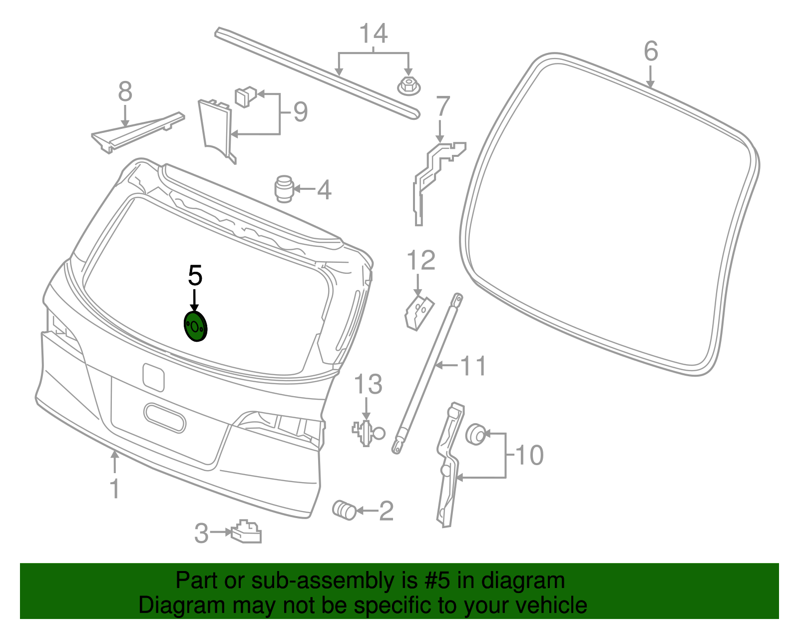 90860-TG7-A01 - Lift Gate Grommet 2016-2022 Honda Pilot | Honda Parts ...