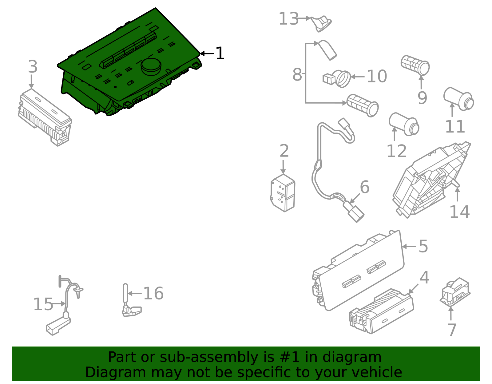 Control Panel 9Y0-919-611-L-I44 | OEM Parts Online
