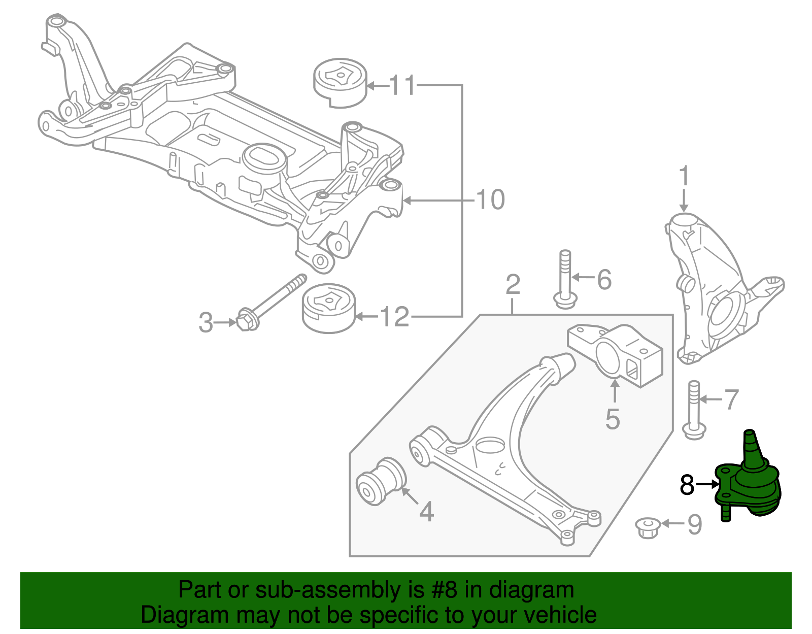 2006-2025 Volkswagen Ball Joint 3C0-407-365-B | OEM Parts Online