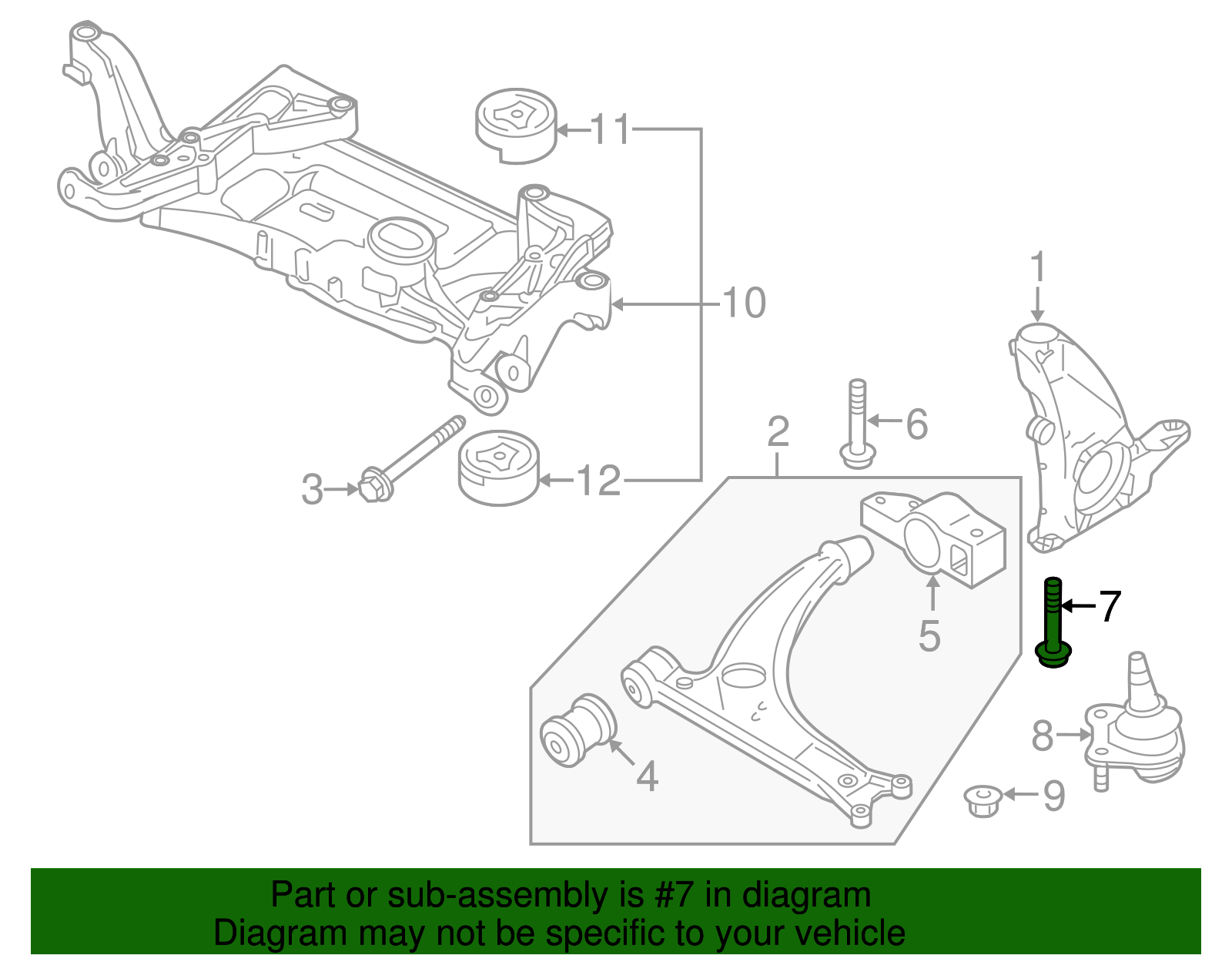 2001-2025 Volkswagen Lateral Arm Bolt N-106-403-01 | vwpartscenter