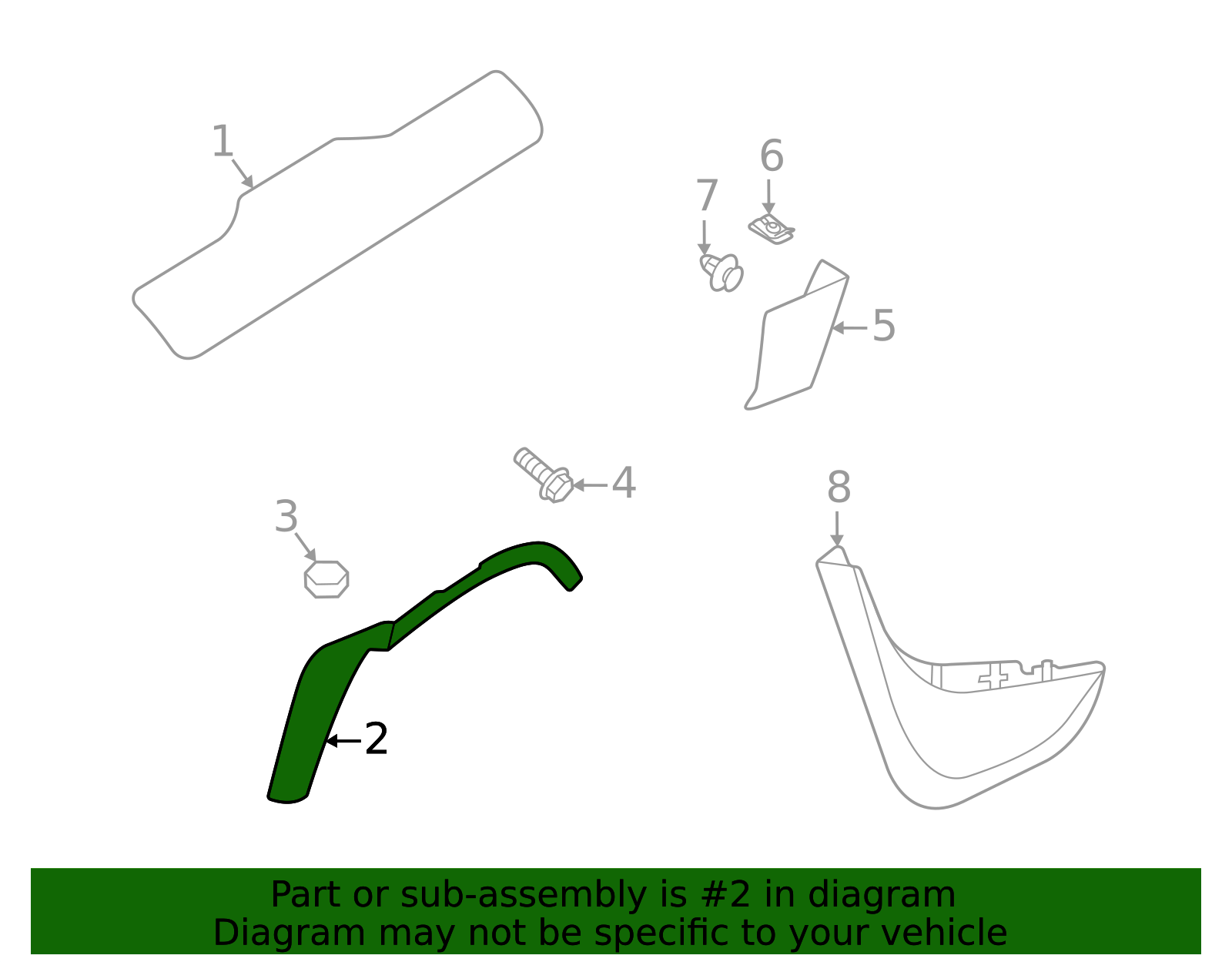 Genuine Wheel Opening Molding for 2021-2023 Land Rover Defender 90 ...