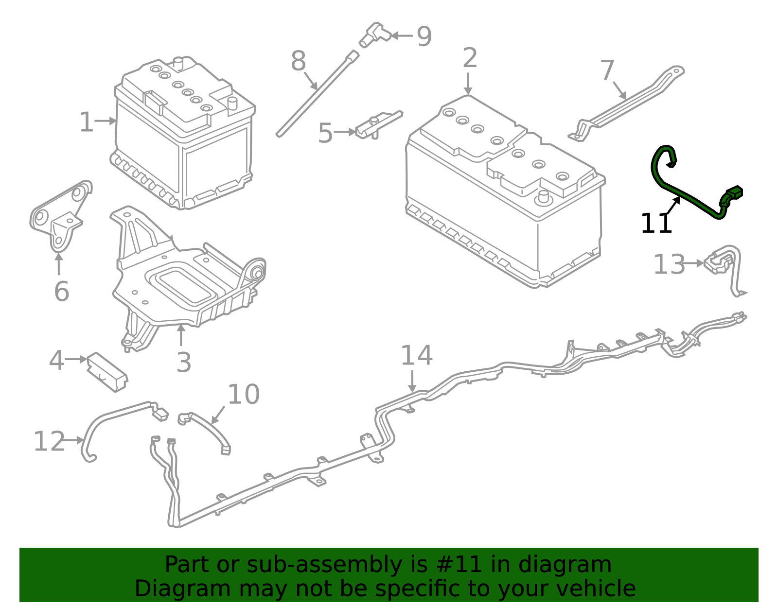 61125a69f83 - 2019-2025 BMW Positive Cable (61-12-5-A69-F83) | BMW of ...