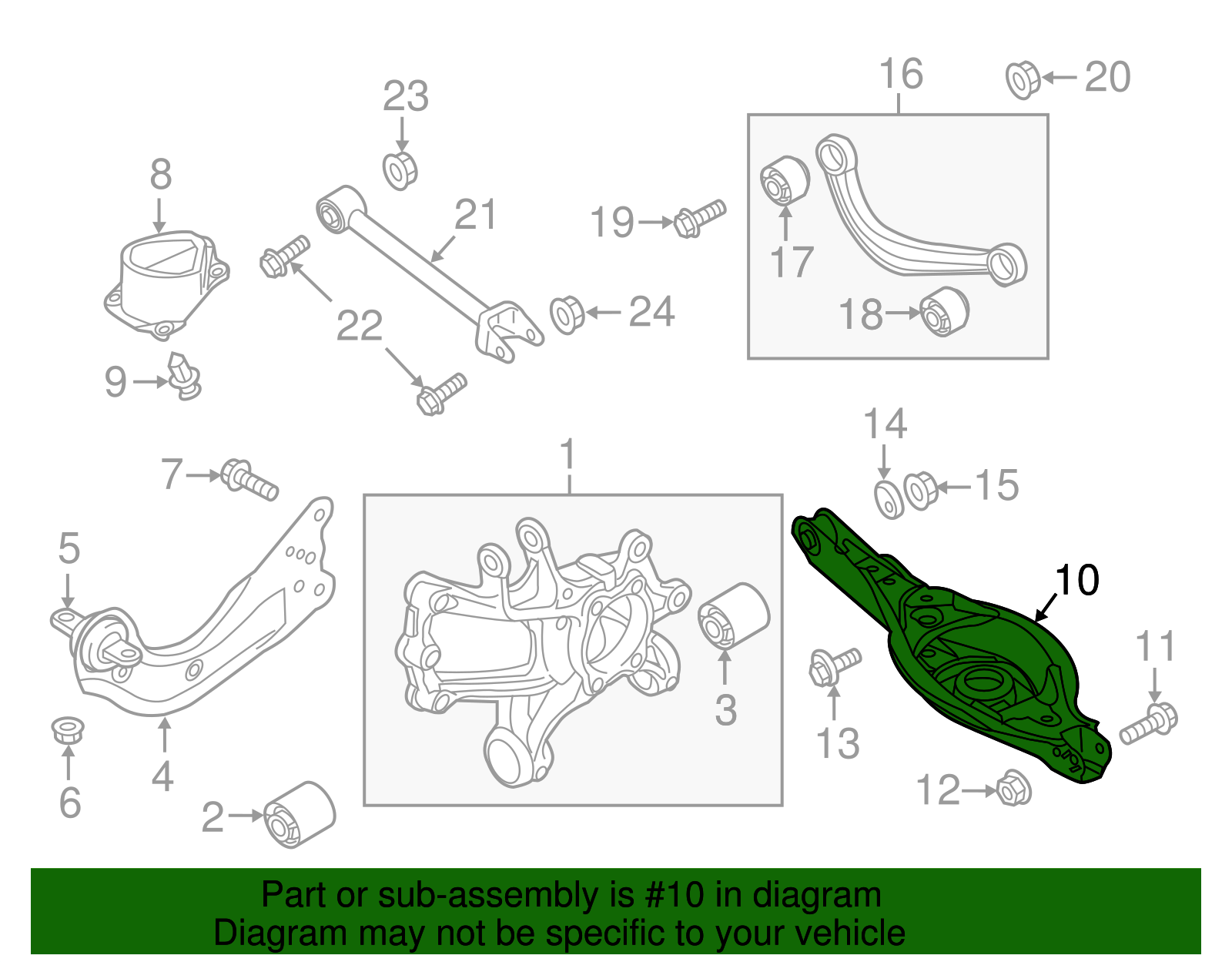 2014-2017 Mazda 6 Lower Control Arm GHP9-28-350A | RealMazdaParts.com