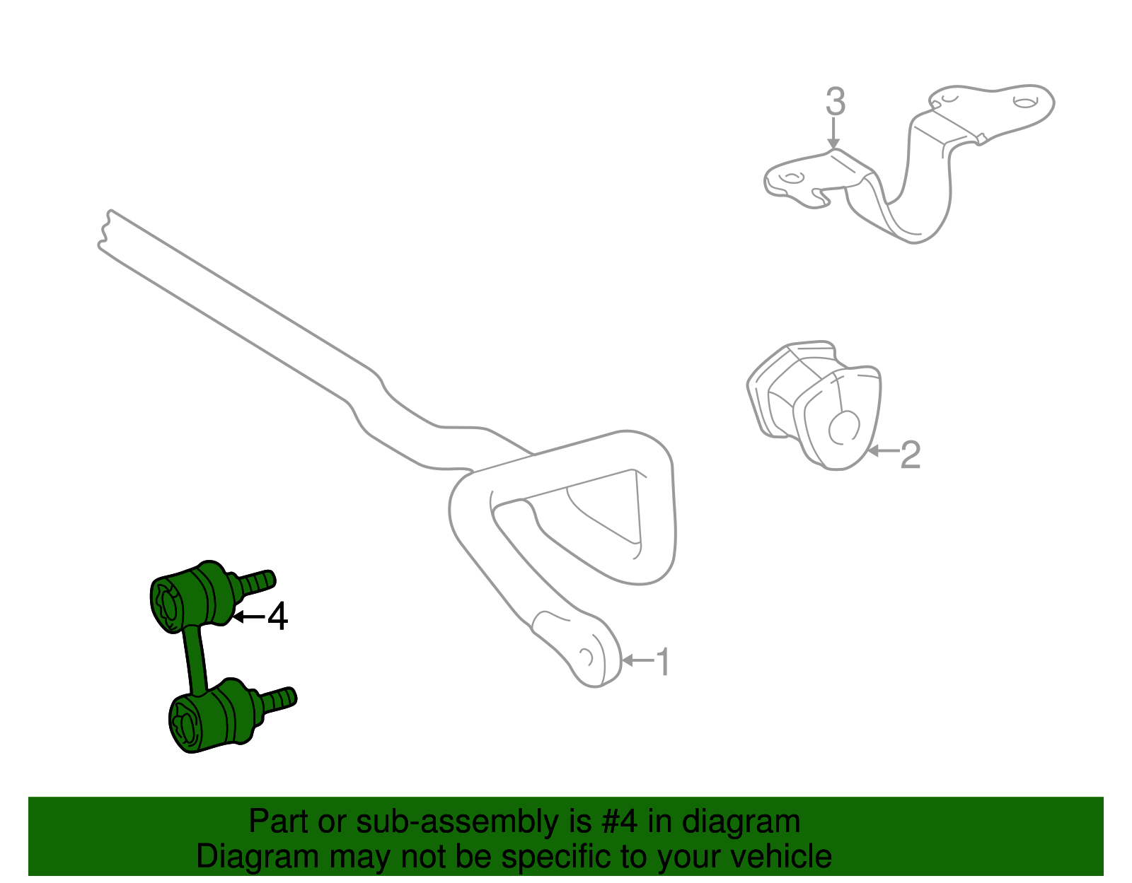 Genuine Toyota Stabilizer Link part# 48820-33010 for 1992-2003 Toyota ...