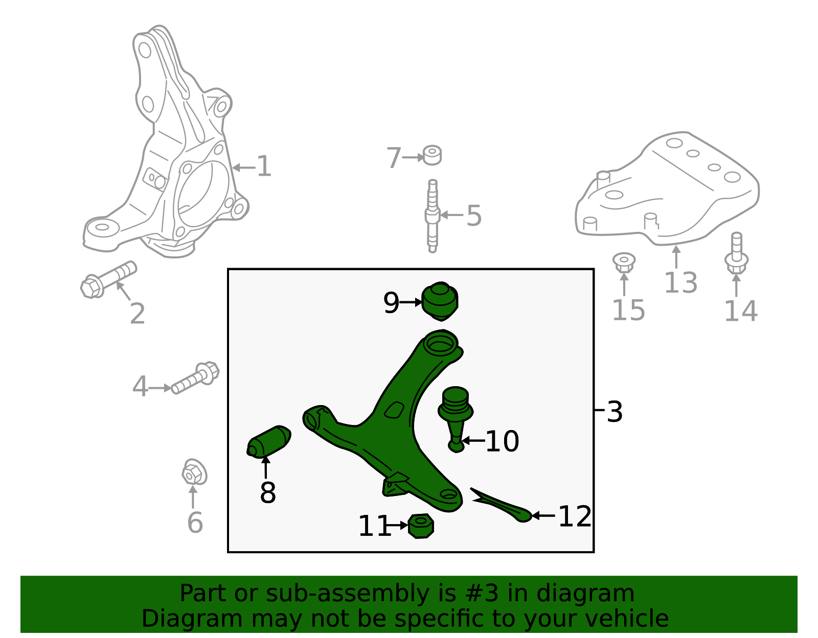 2019-2025 Subaru Lower Control Arm 20202FL041 | Subaru Parts Store