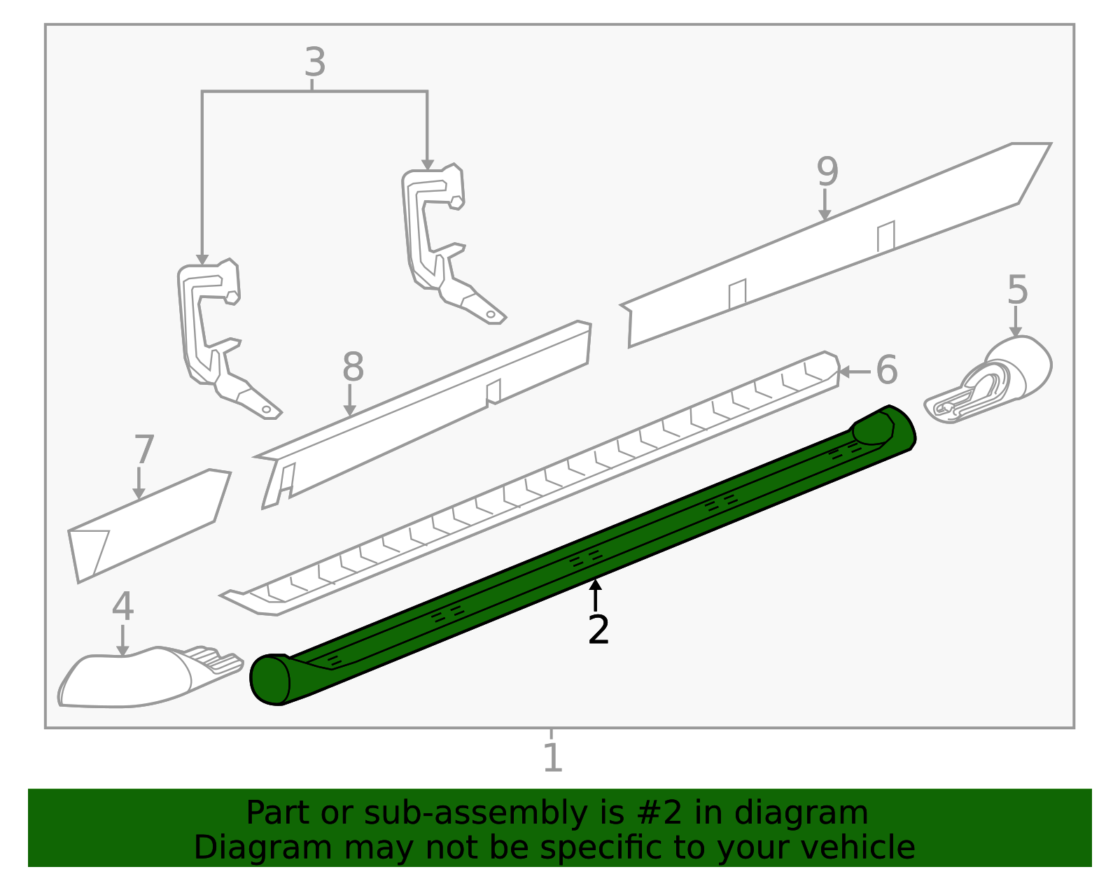 25831392 - 2007-2014 GM - Driver Side Running Board | Partners Chevy