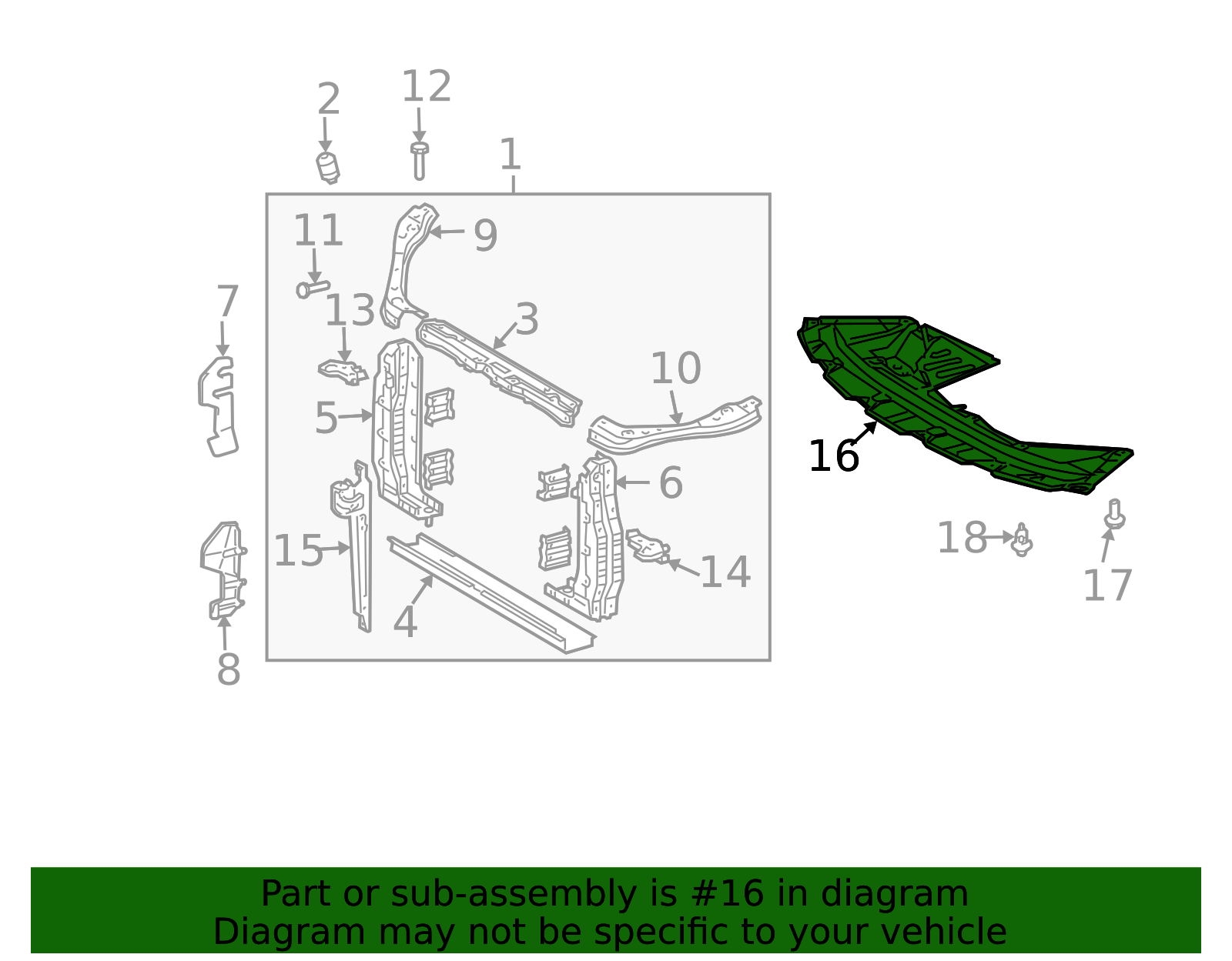 2004-2005 Toyota Sienna Radiator Support Splash Shield 51441-08010 ...