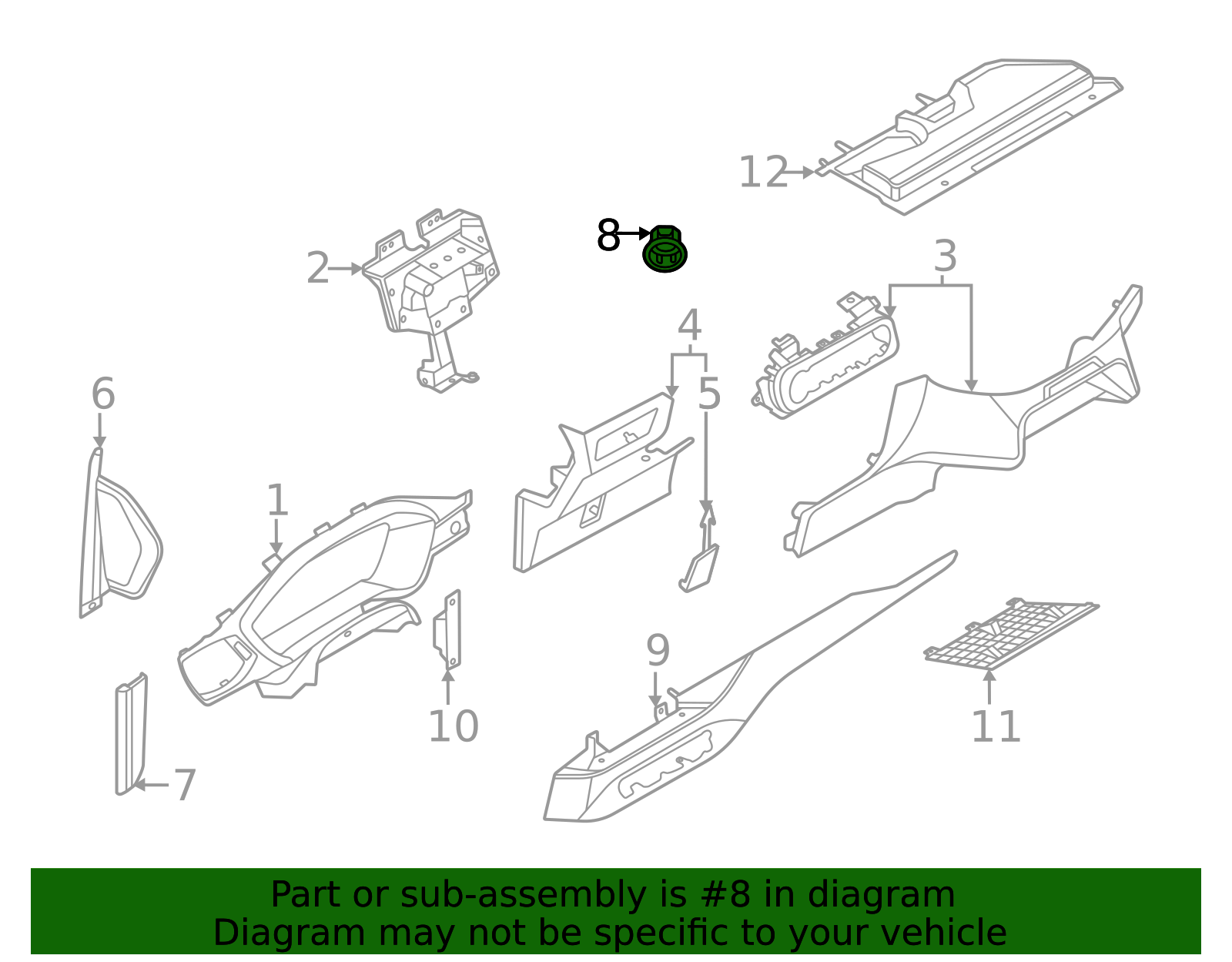 2020-2025 Ford Escape Switch Bezel LJ6Z-11584-AA | OEM Parts Online