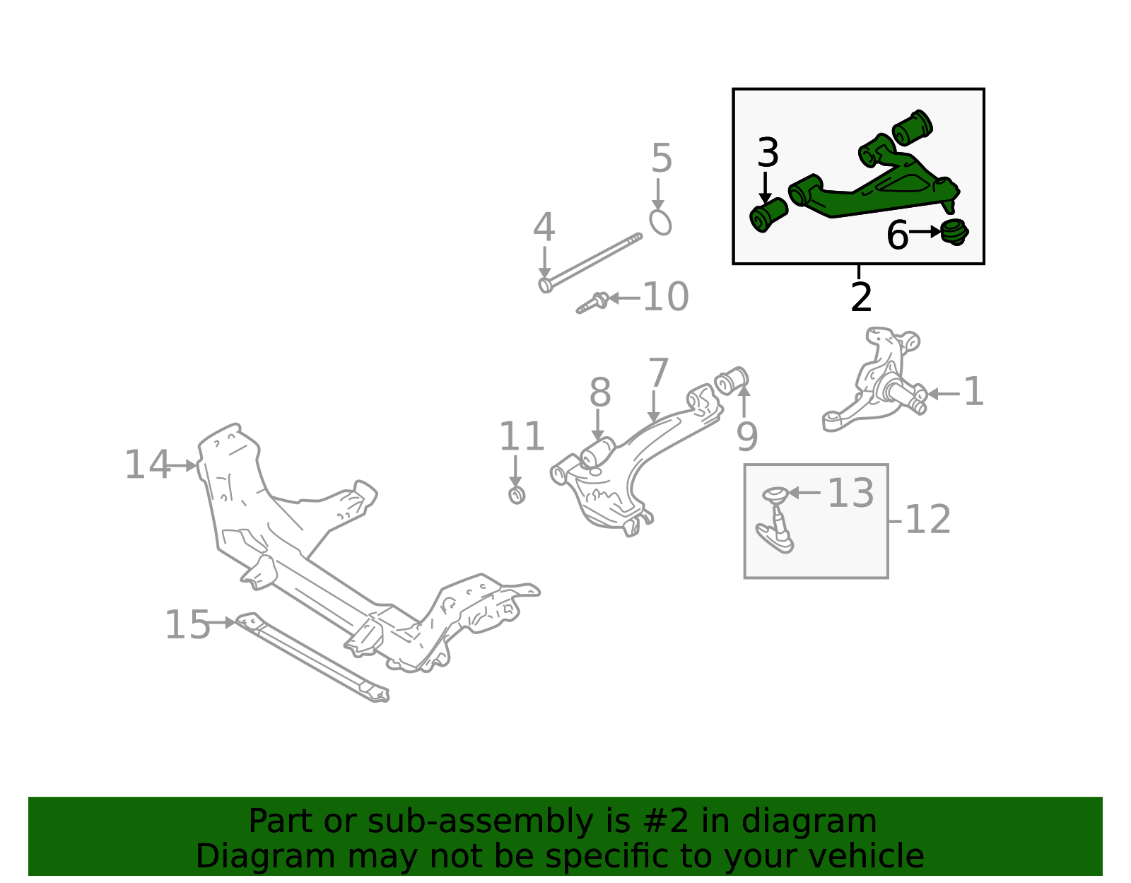 N068-34-200 - Upper Control Arm - 2001-2005 Mazda Miata | Mazda Parts ...