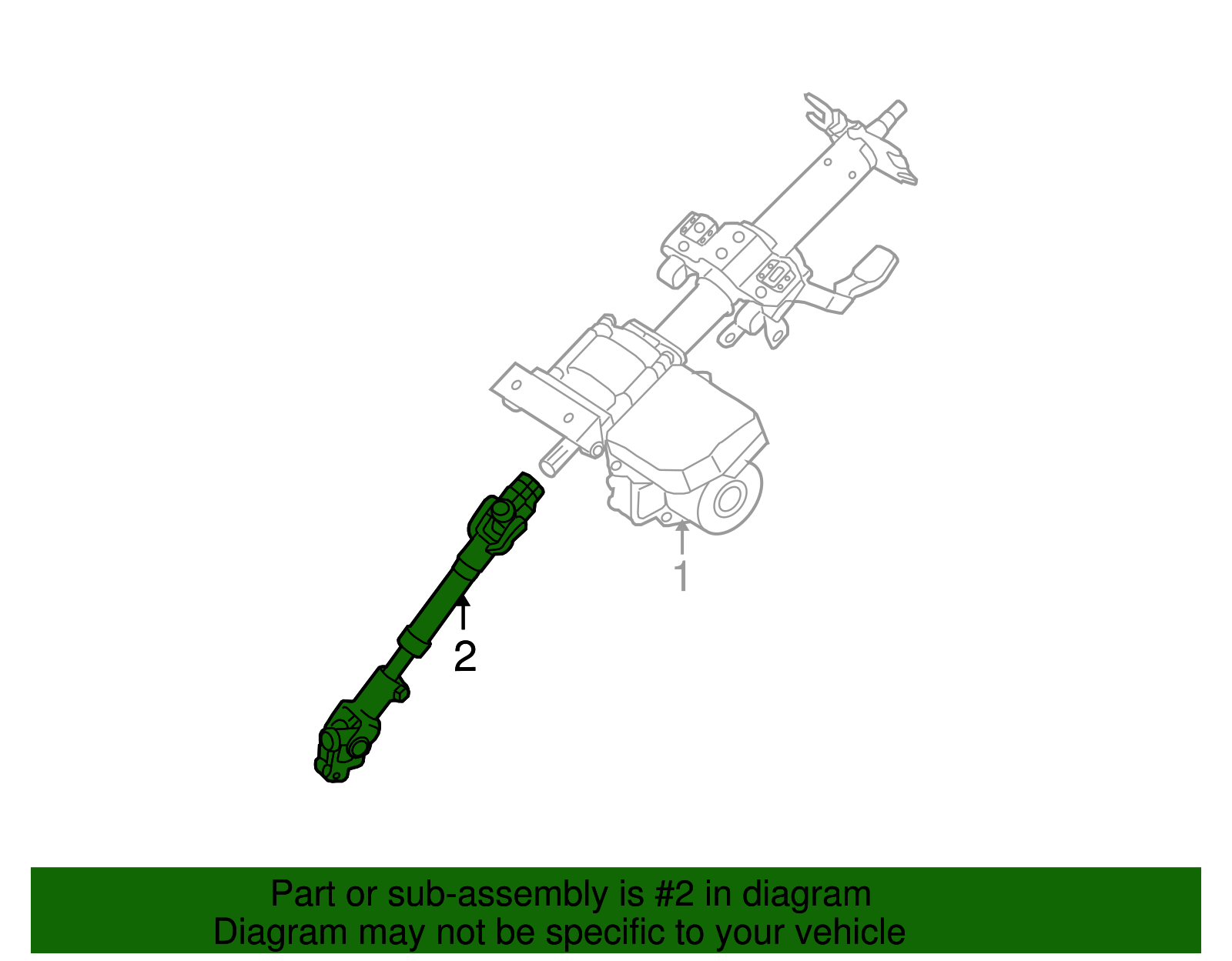 56400-2H000 - Lower Shaft 2007-2012 Hyundai Elantra | Hyundai Parts Pro