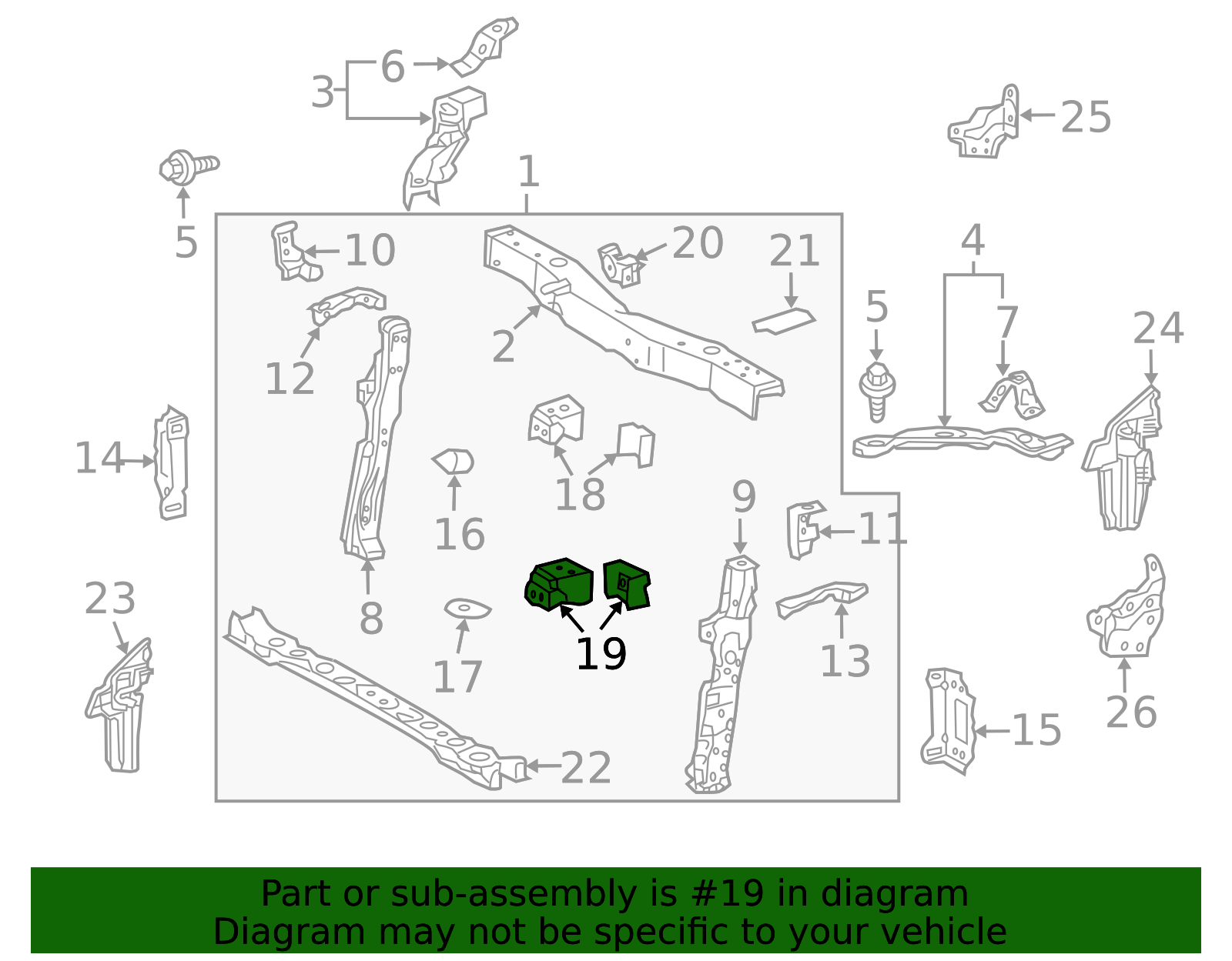 52082-47030 - High-Quality Radiator Support Bracket for 2010-2015 ...