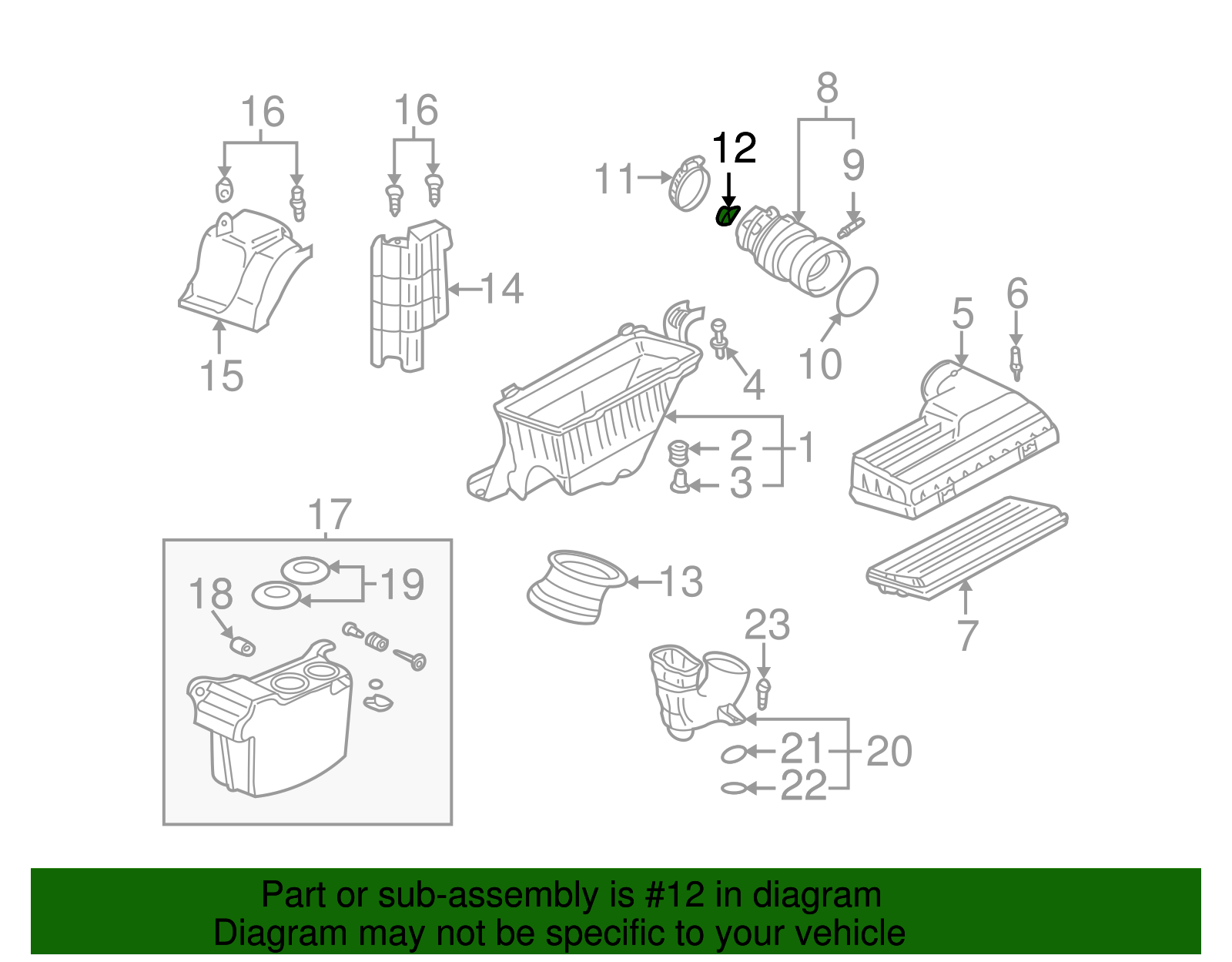91405-PM5-004 - 1986-2020 Acura - Clamp, Tube (D17) | All Discount ...