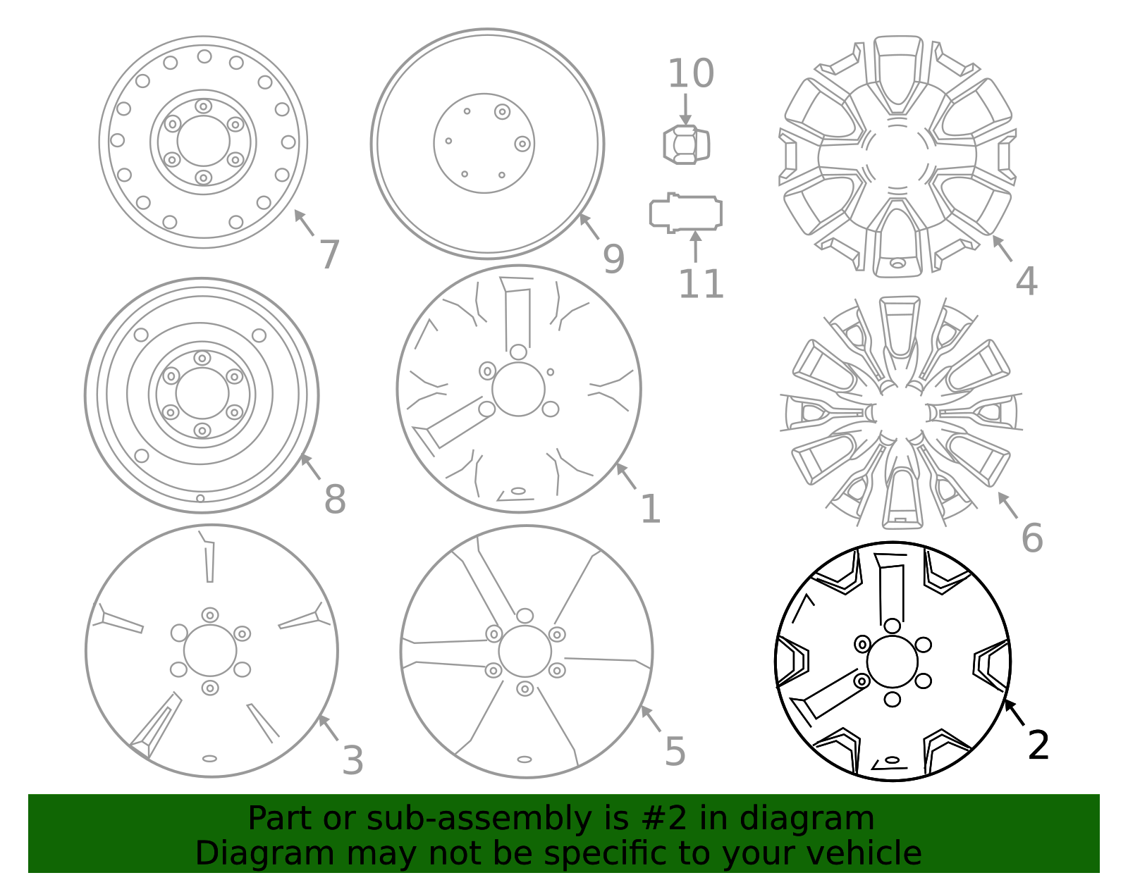 2017-2023 Toyota Tacoma - Wheel Disc Black 16 Inch 42611-04221 | Sparks ...