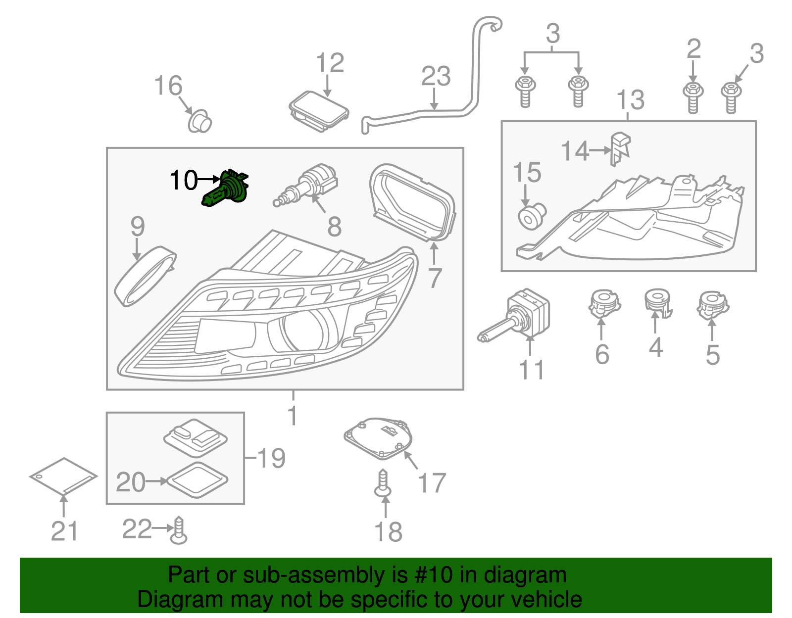 N-103-201-06 - Audi Headlamp Bulb 2010-2019 Audi | Performance Auto Parts