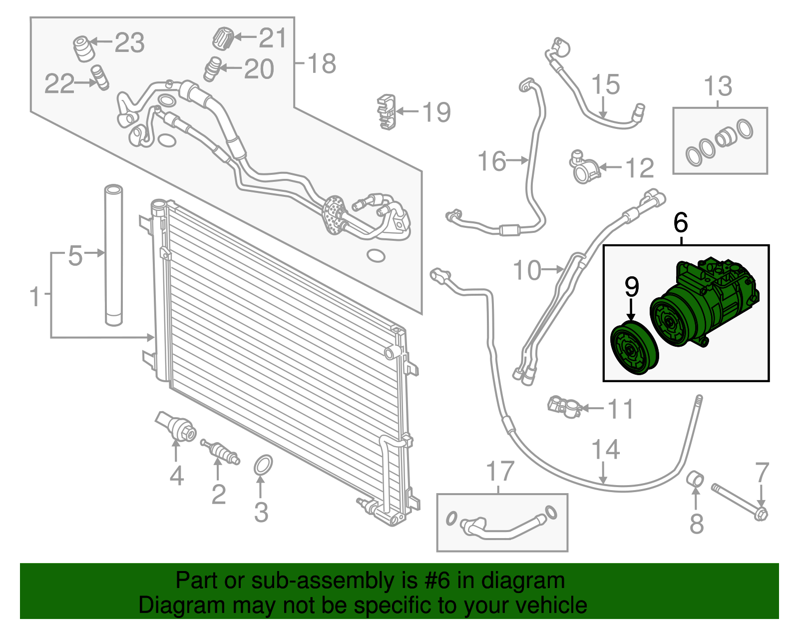 4H0-260-805 - Compressor 2013-2018 Audi A8 Quattro | Audi OEM Parts Guy