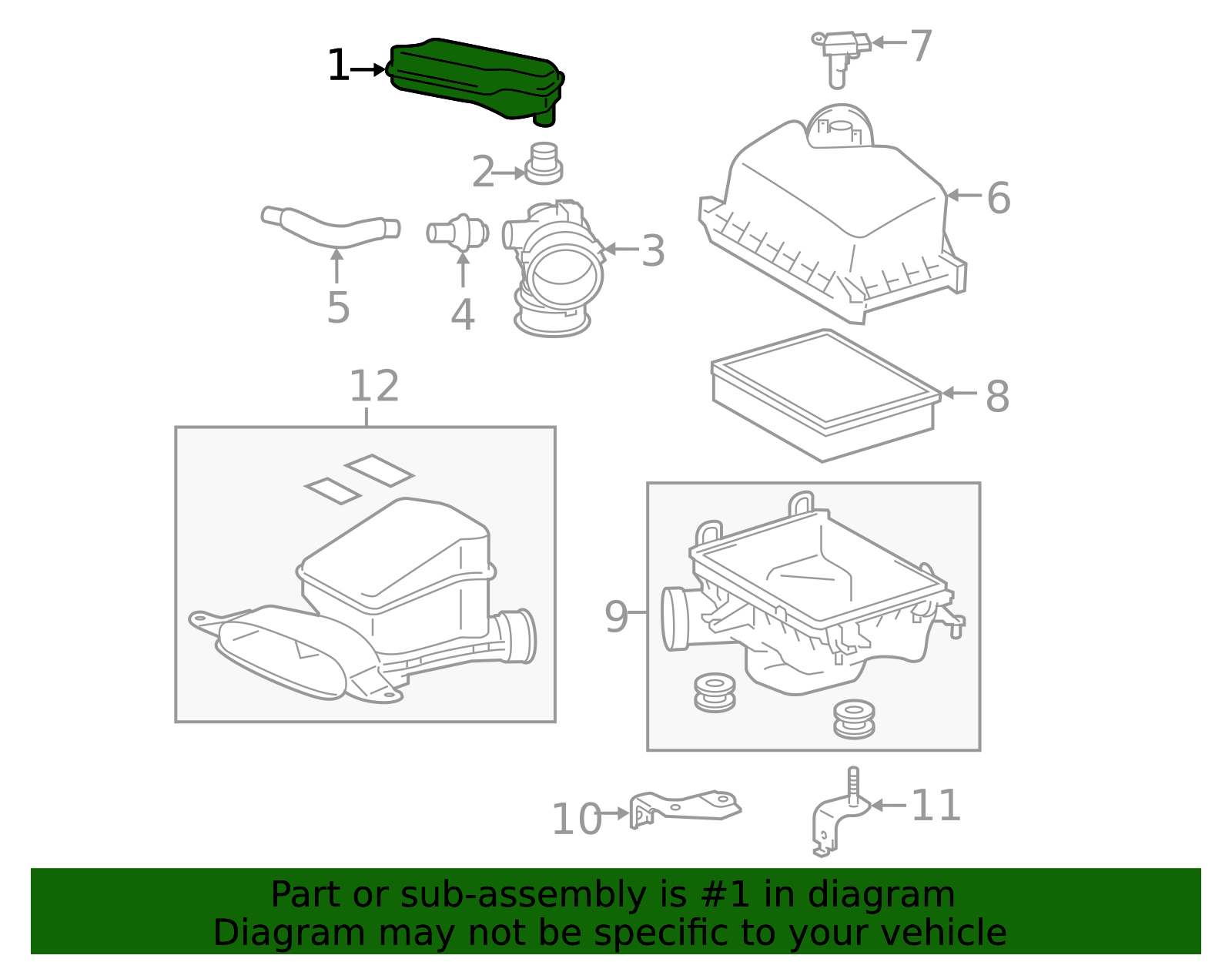 2012-2018 Toyota Engine Air Intake Resonator 17893-0V070 | OEM Parts Online